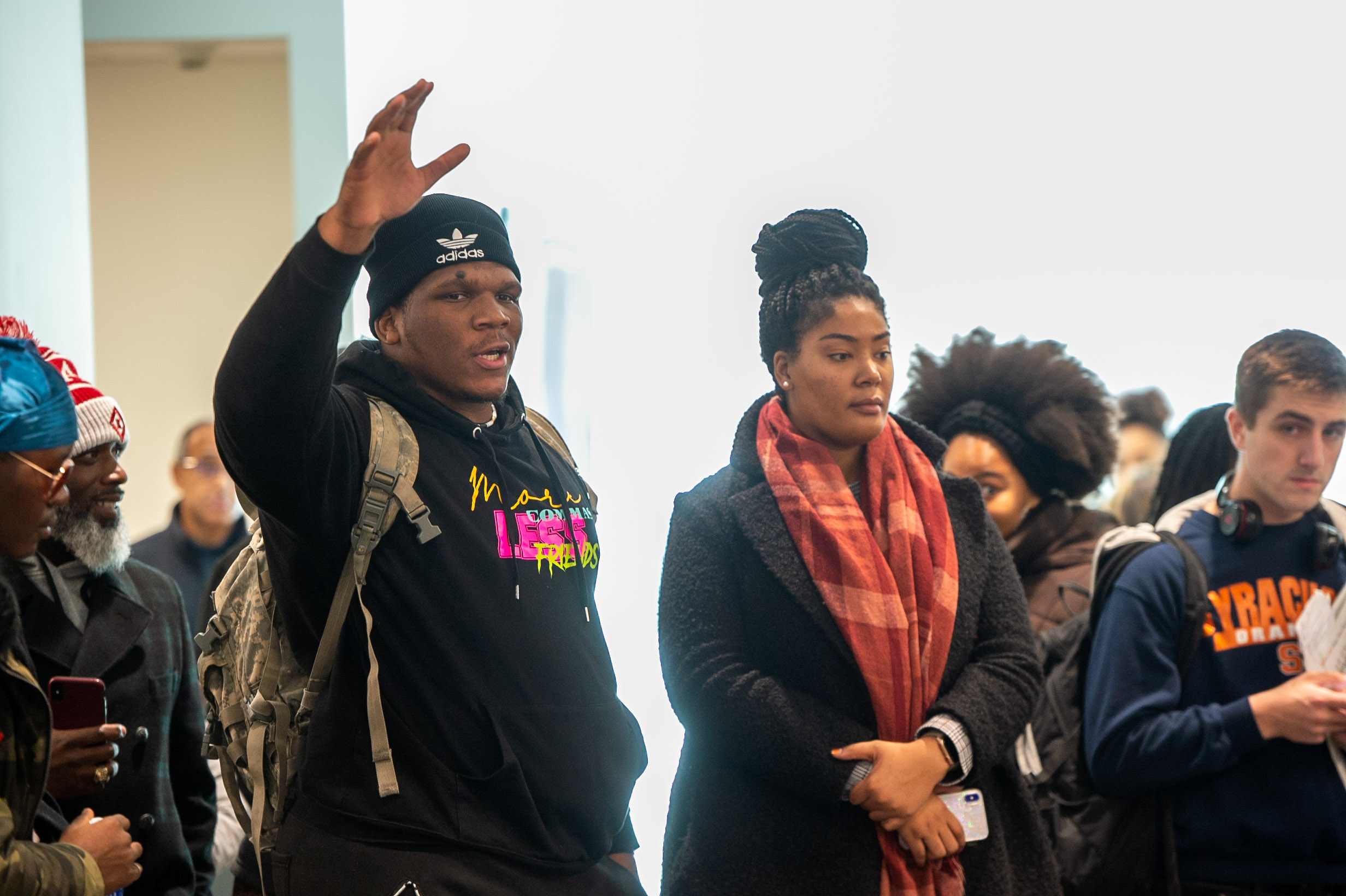 Syracuse University students protest racism, hate crimes through # ...