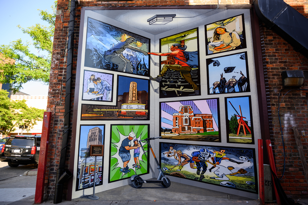 Shop Mural Midtown Savannah Strip Mall Turned Into 'dreamy' Public Art