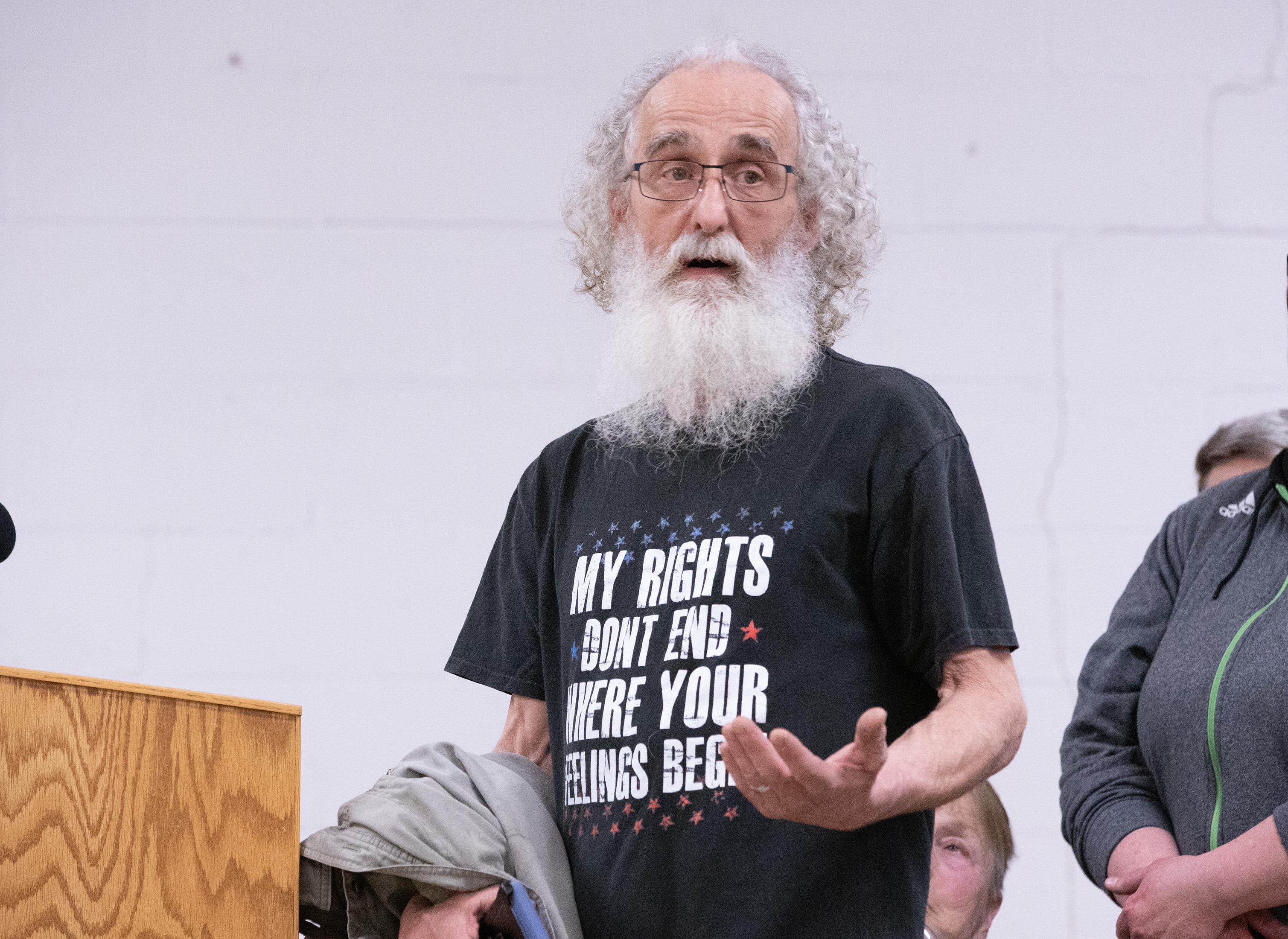 Photos from the heated Lapeer Library meeting debate over controversial ...