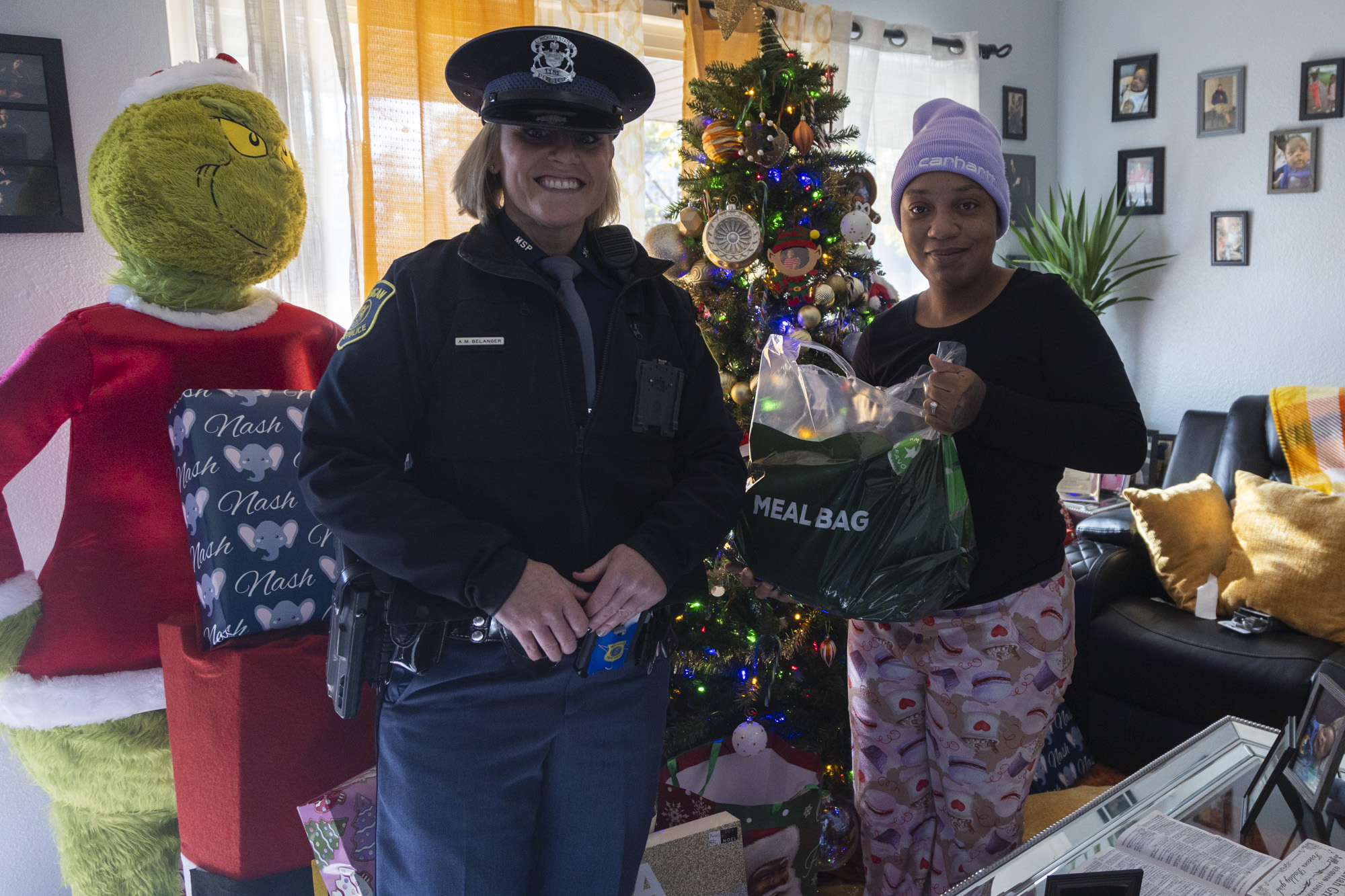 Michigan State Police Turkey giveaway at Kroger - mlive.com