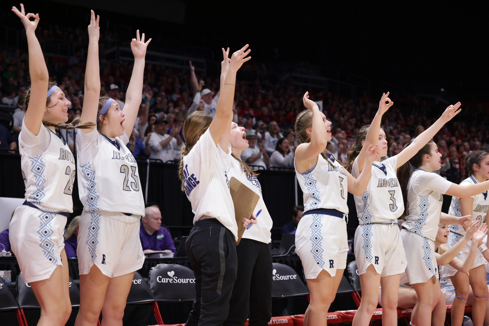 Rootstown vs Columbus Grove, Div VI, girl's basketball finals ...