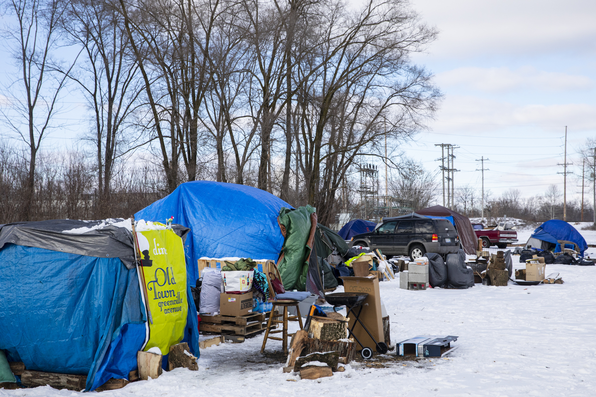 Mills Street homeless encampment in Kalamazoo - mlive.com