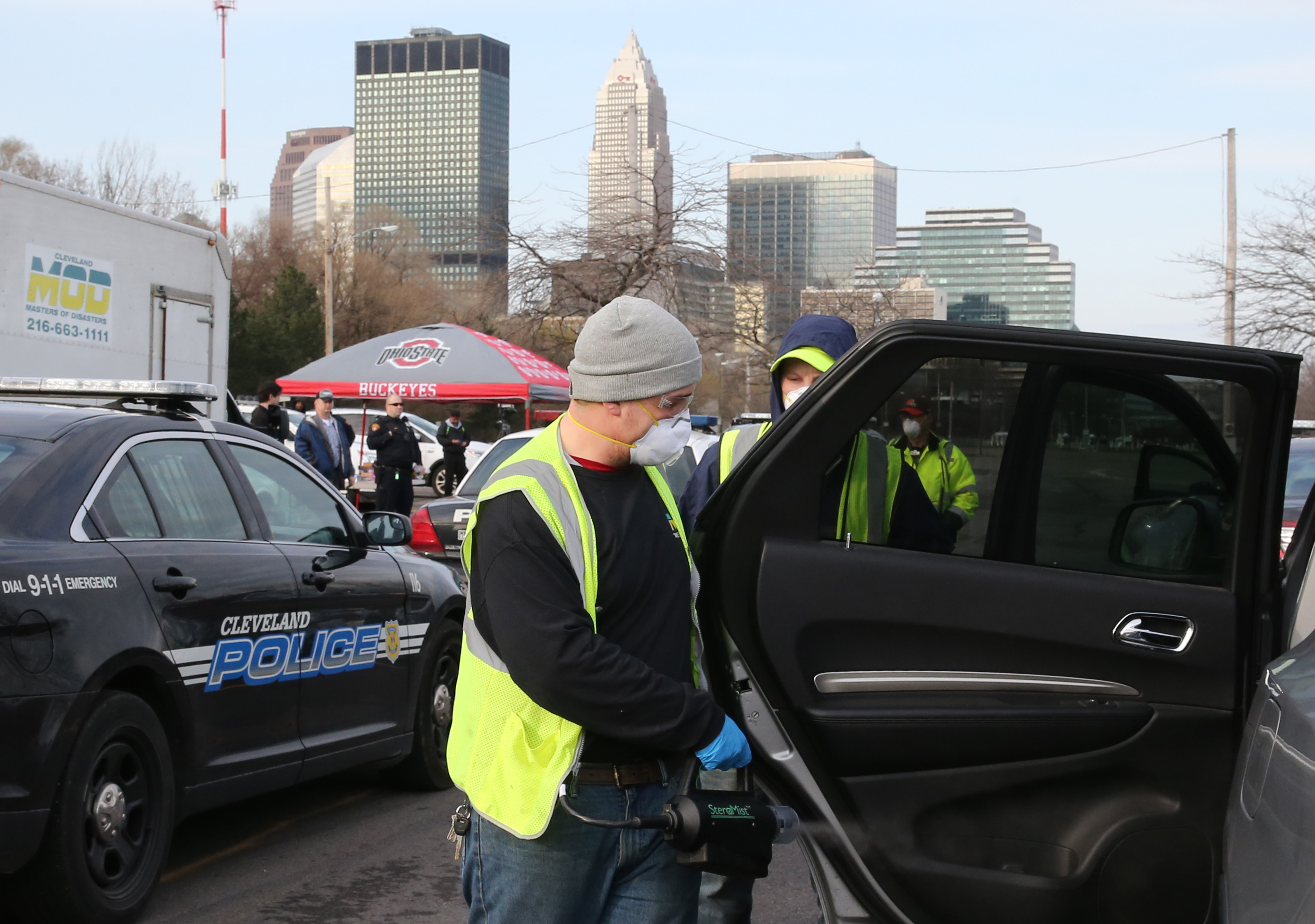 Cleveland first responder vehicles are sterilized for coronavirus at ...