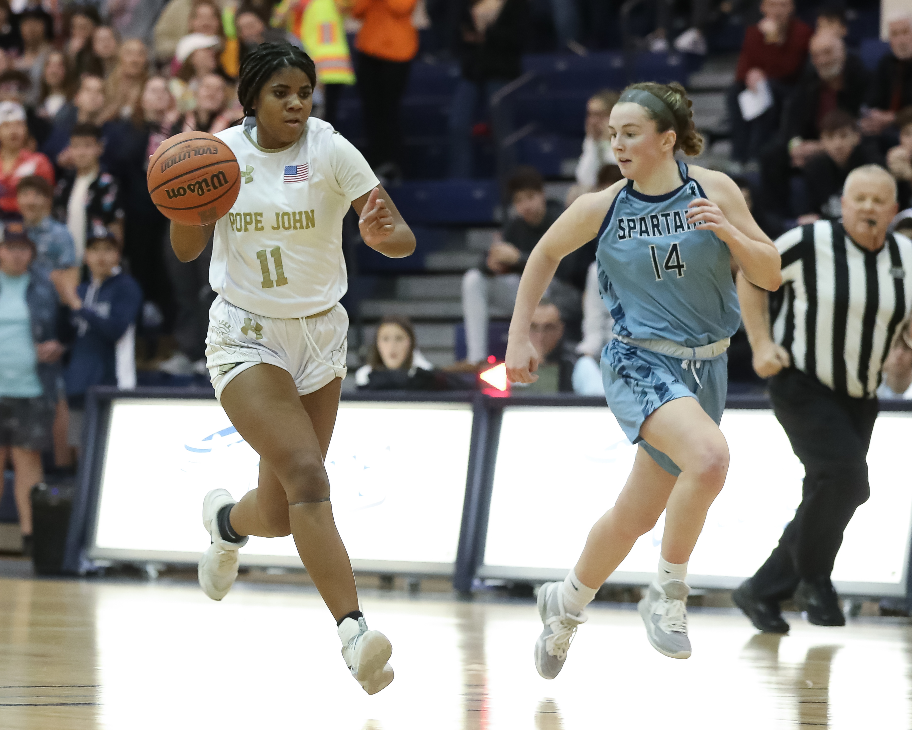 Girls Basketball: Pope John vs Sparta in H/W/S Final on Feb. 17, 2023 ...