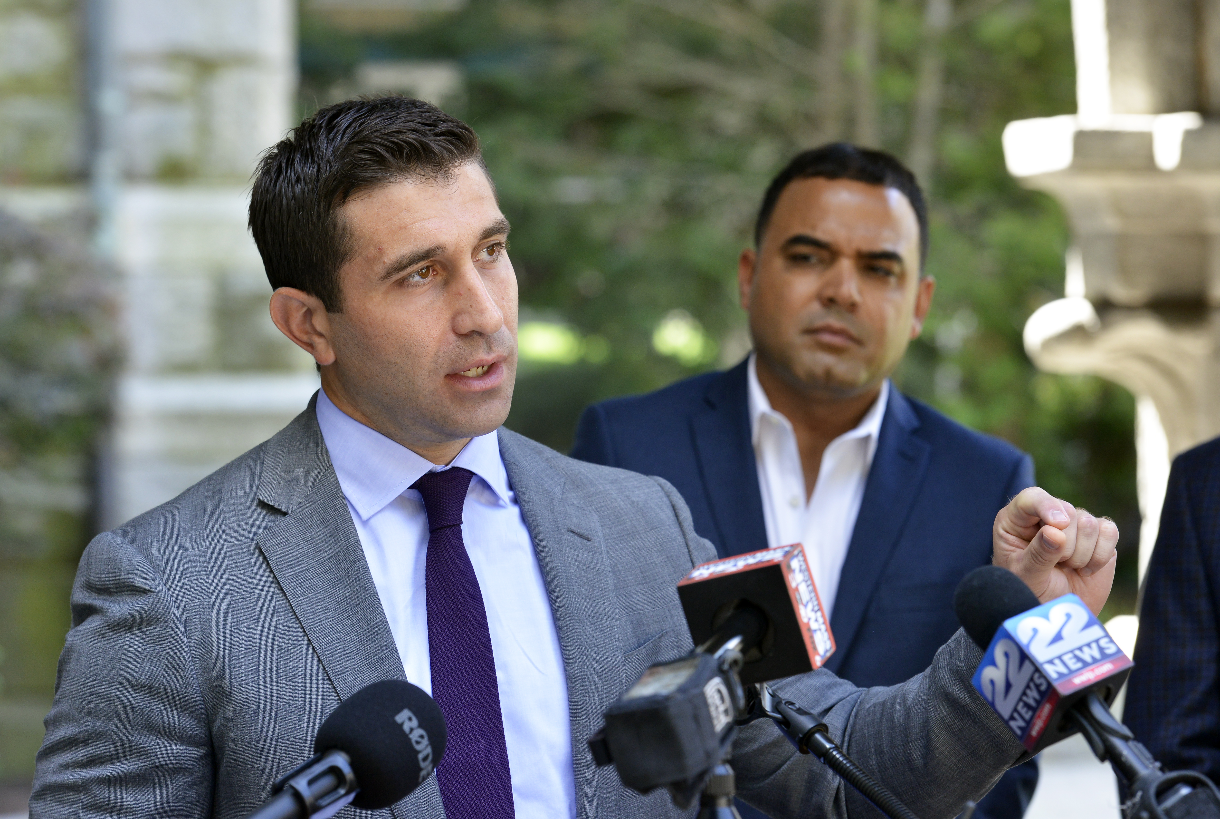 District Attorney Gulluni and Holyoke Mayor Garcia hold press ...