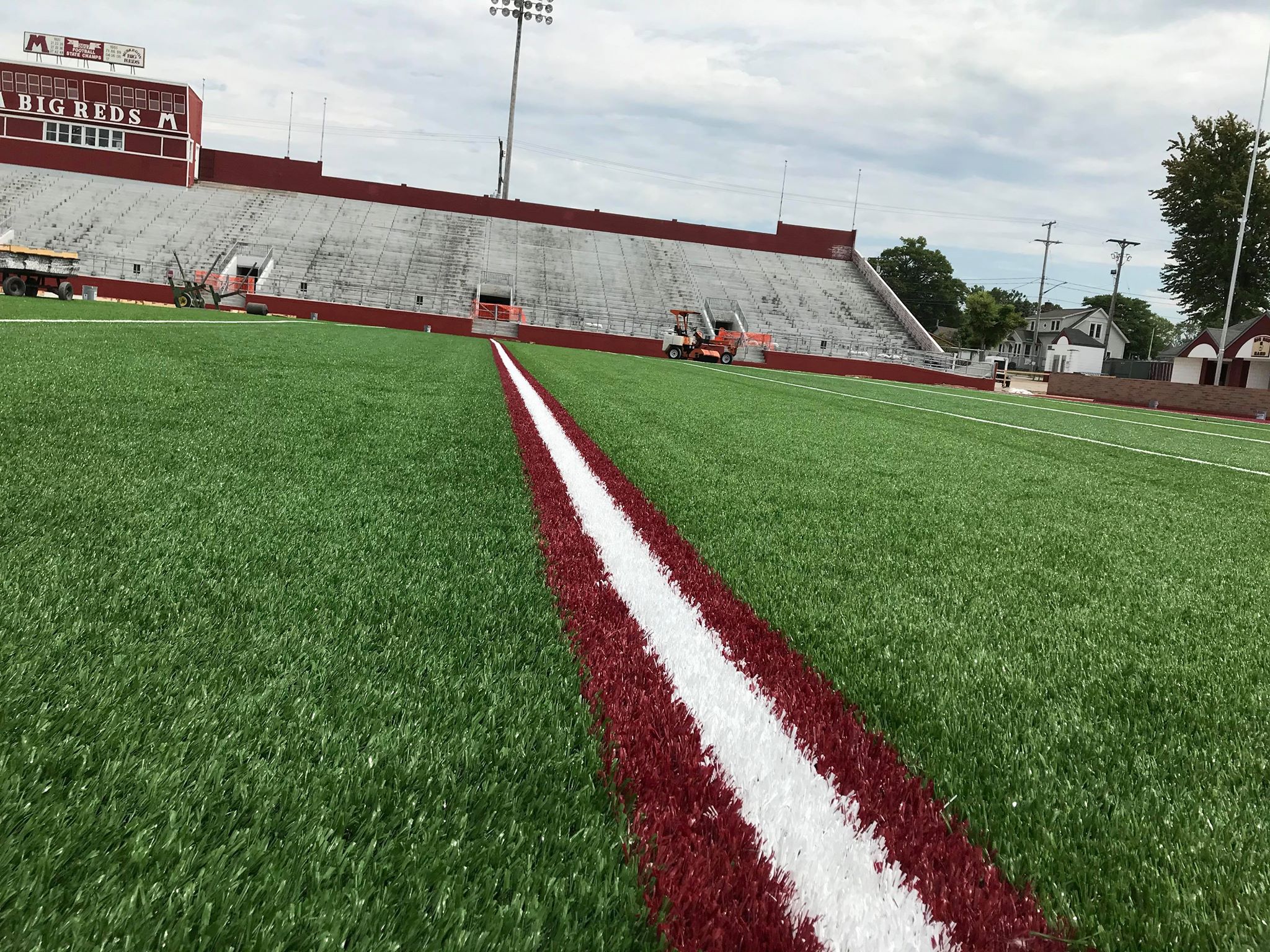 Local company DRC Enterprises installs AstroTurf at century-old Hackley ...