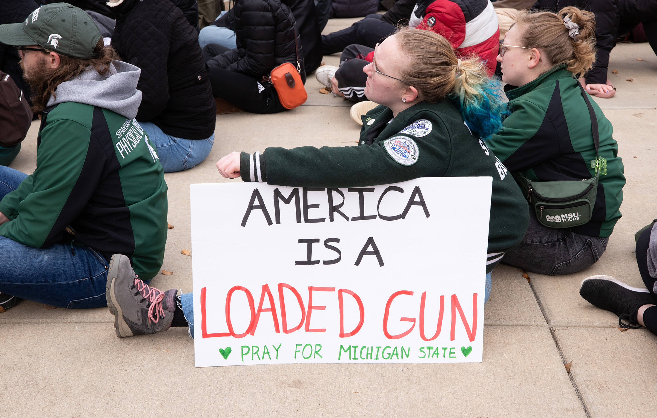 Michigan State students protest gun violence at state capitol - mlive.com
