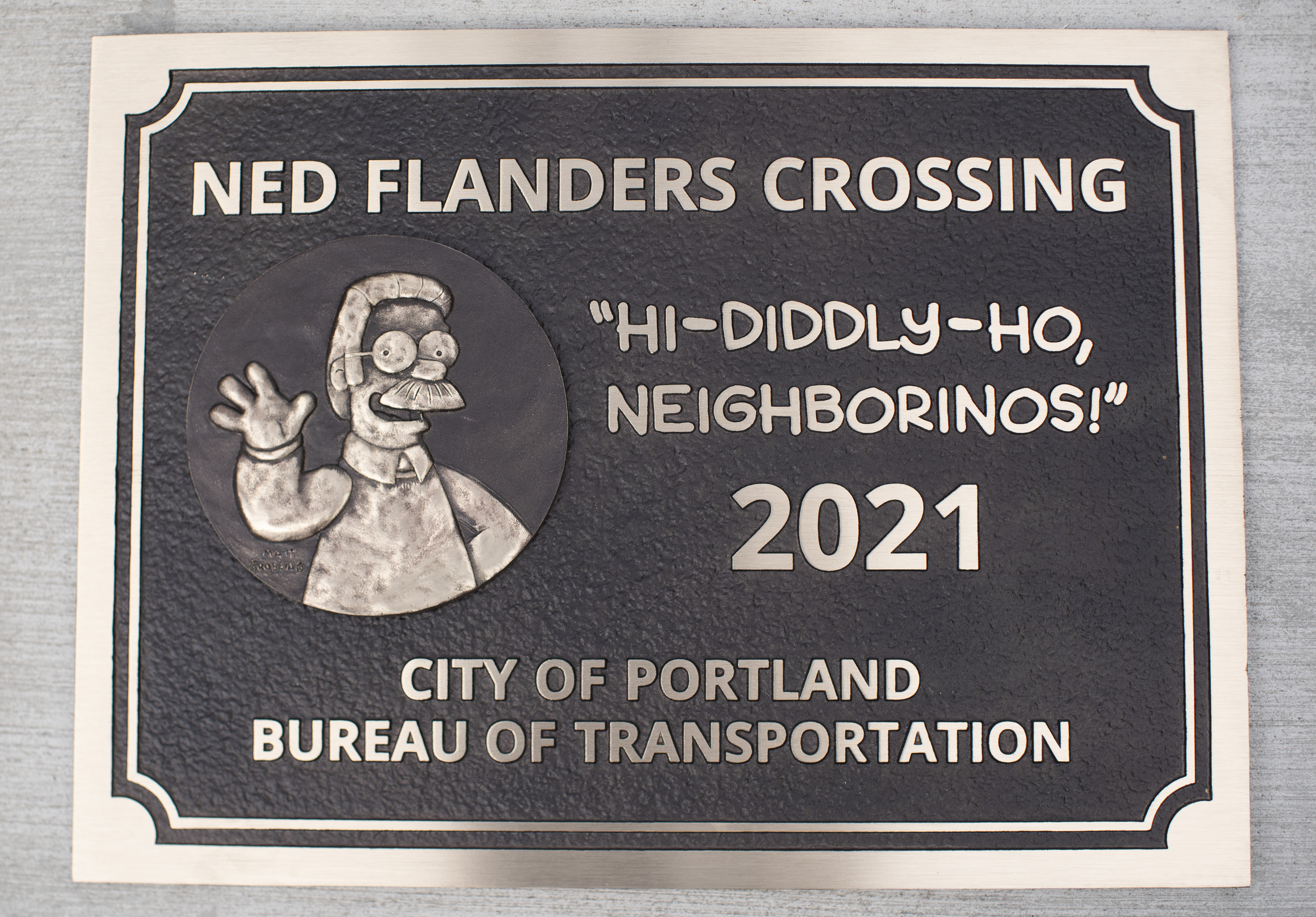 New Ned Flanders Crossing name announced, sign unveiled - oregonlive.com