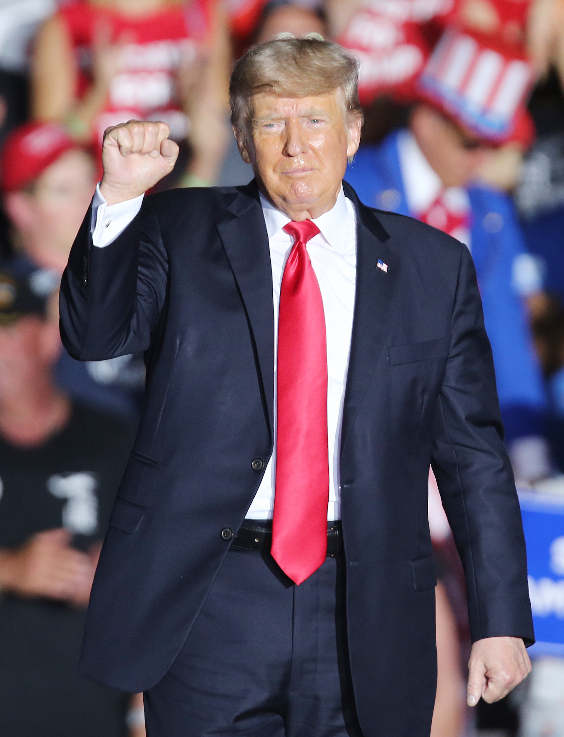 President Donald Trump holds first rally since leaving office at the ...