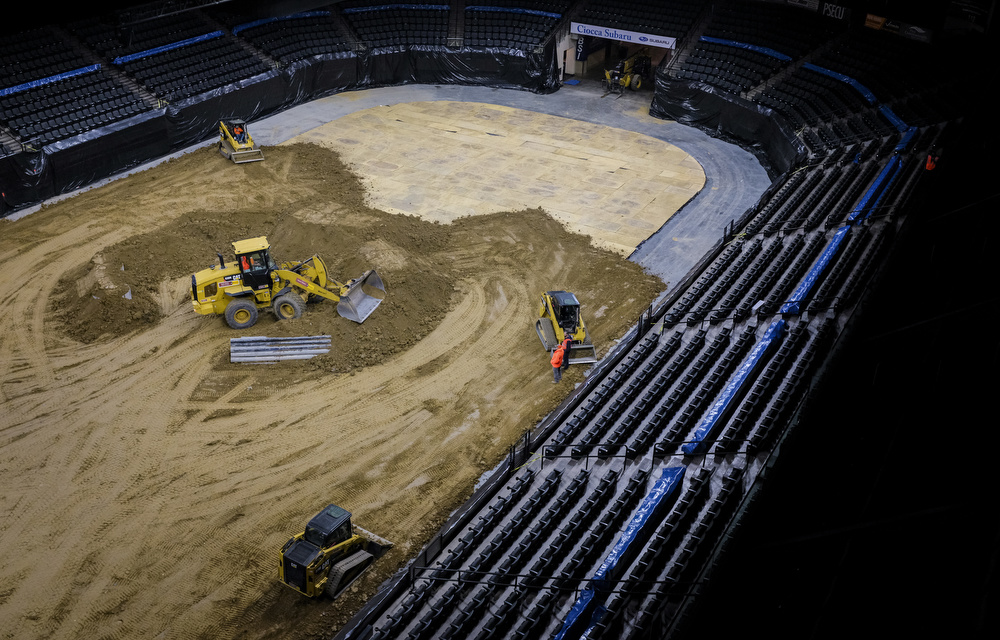 Prepping for Monster Jam at PPL Center on Feb. 24, 2022 ...