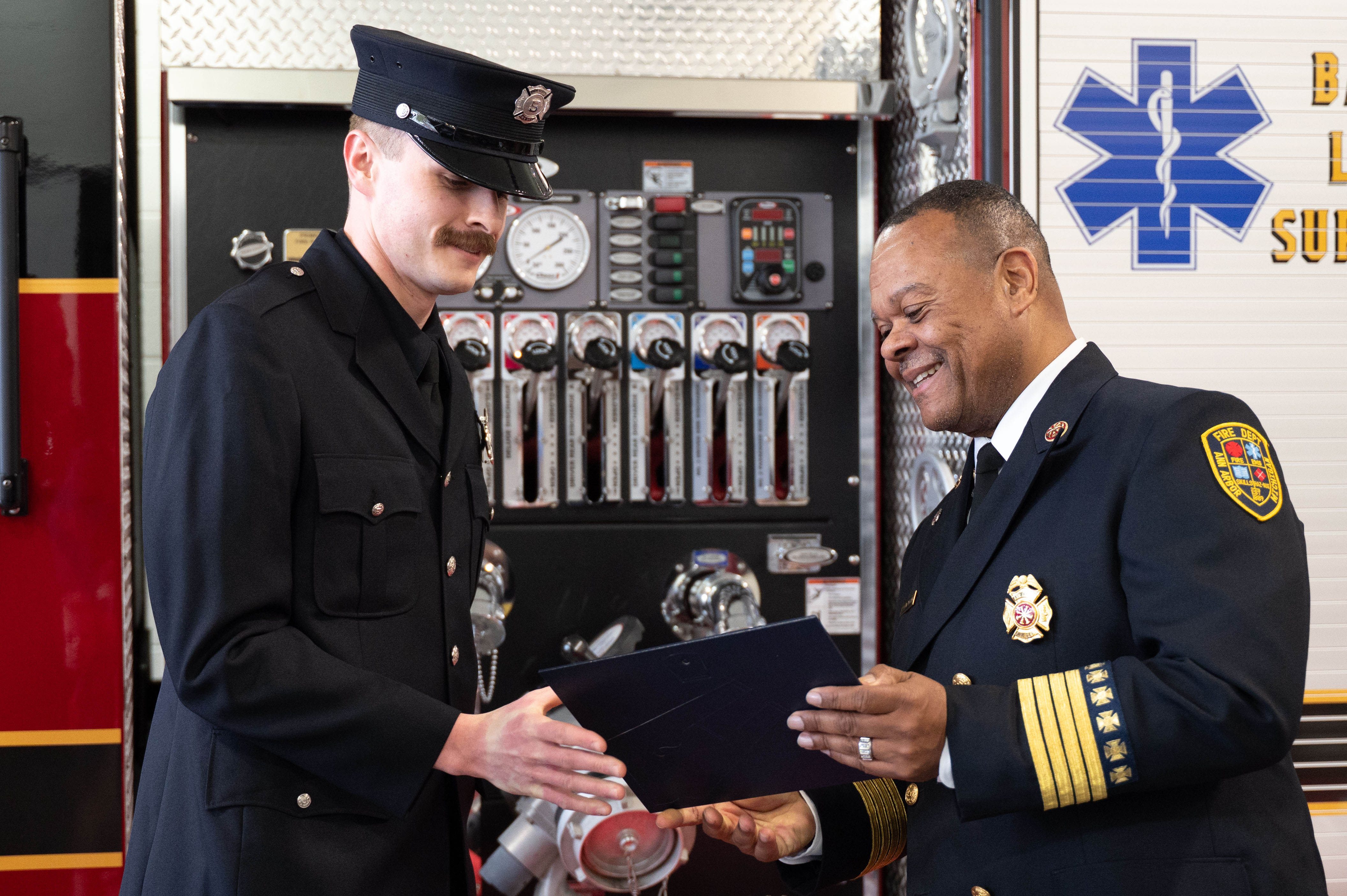 AAFD fire truck ceremony - mlive.com
