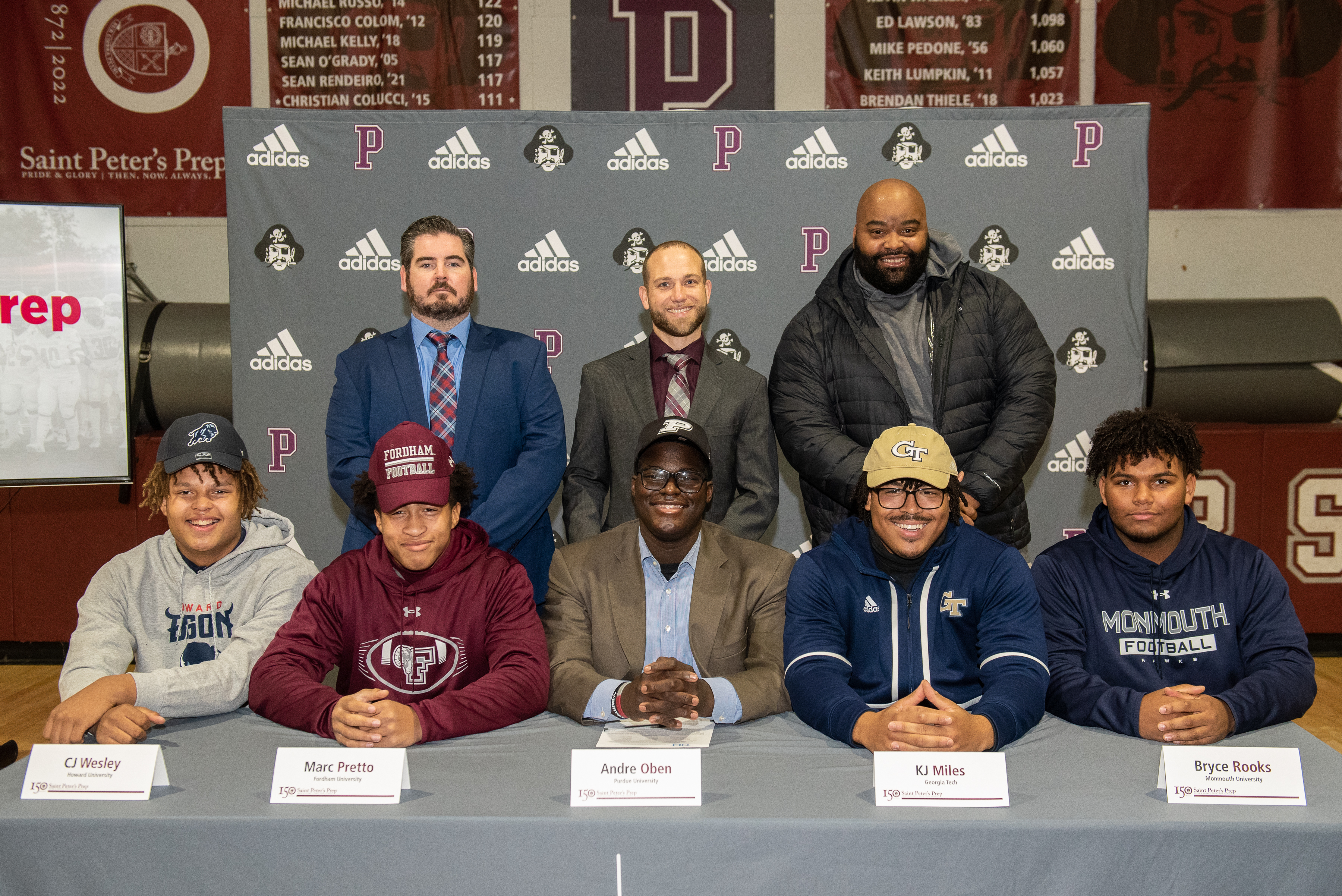 Five St. Peter's Prep football players sign national letters of intent ...