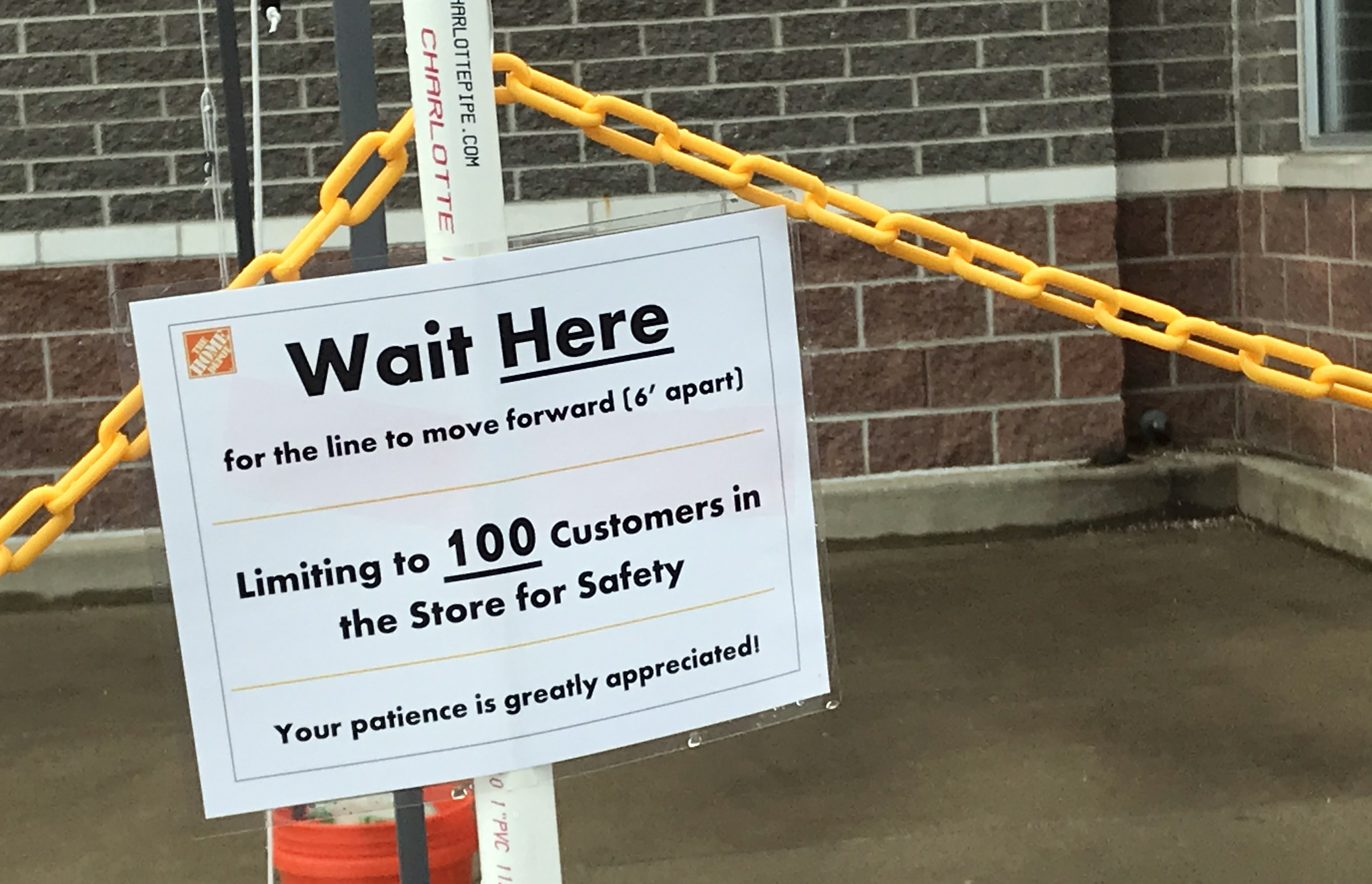 Businesses limit number of shoppers inside stores during the ...