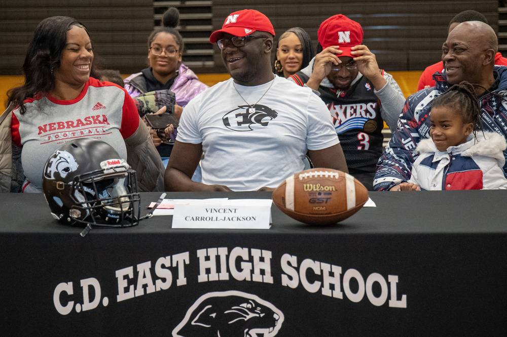 CD East lineman Vincent Carroll-Jackson makes his college announcement ...