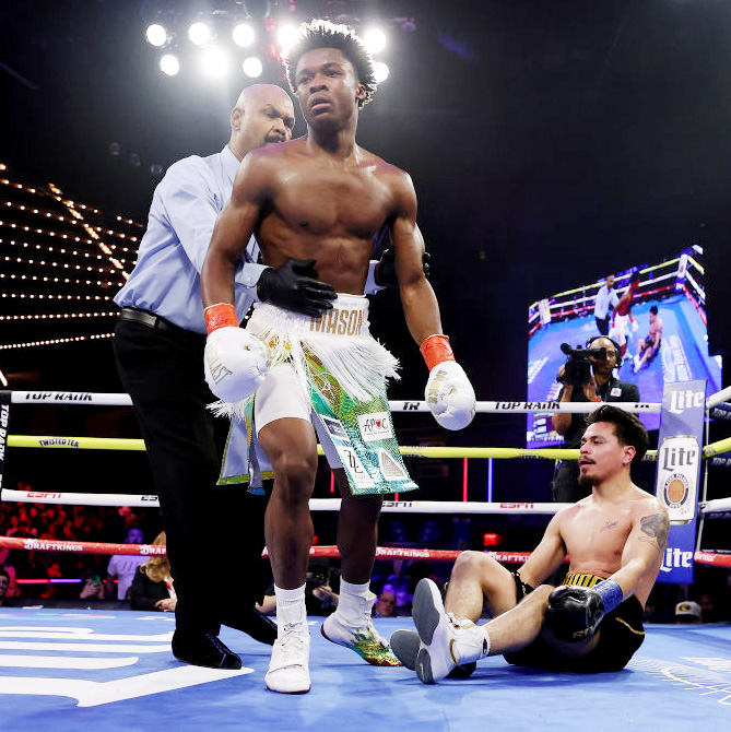 Abdullah Mason trains for his upcoming fight June 7, 2025, against ...