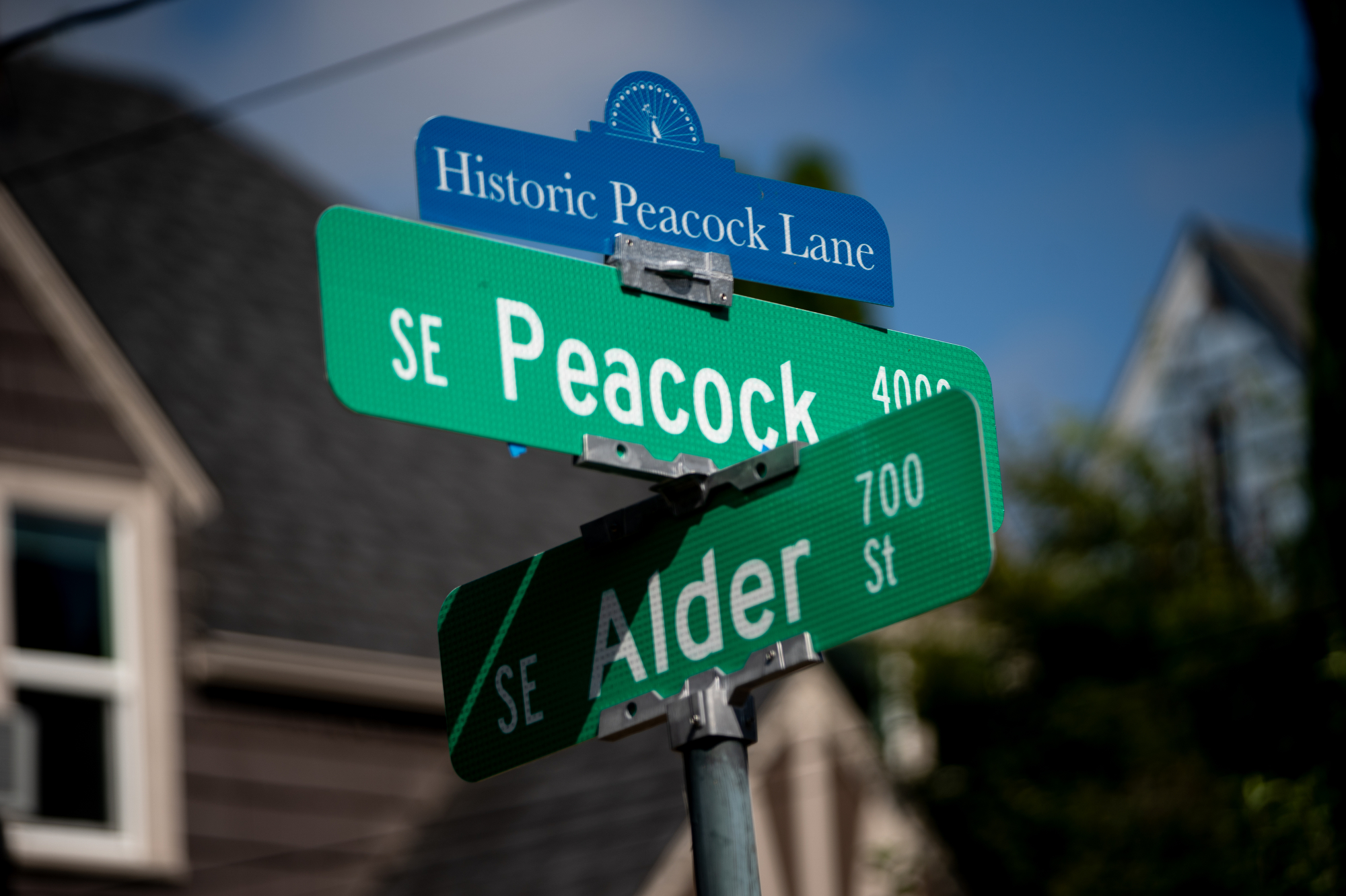 Peacock Lane residents celebrate 100 years with new road signs ...