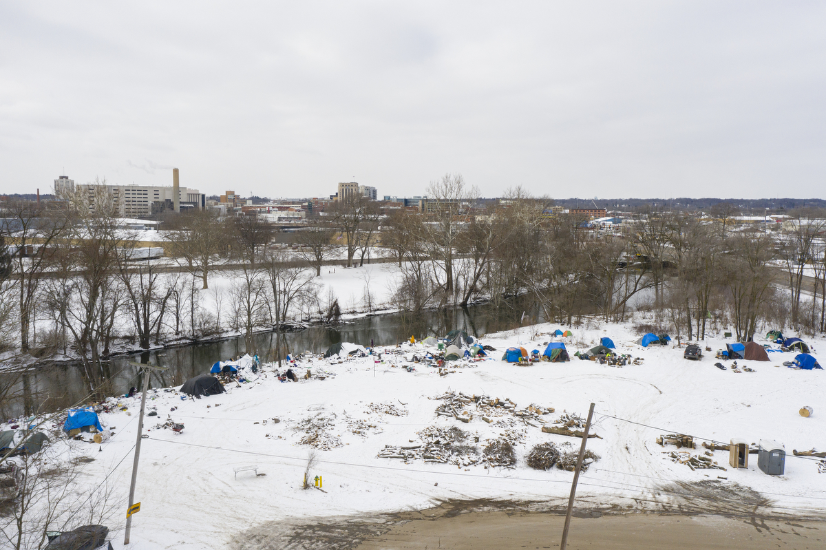 Mills Street homeless encampment in Kalamazoo - mlive.com