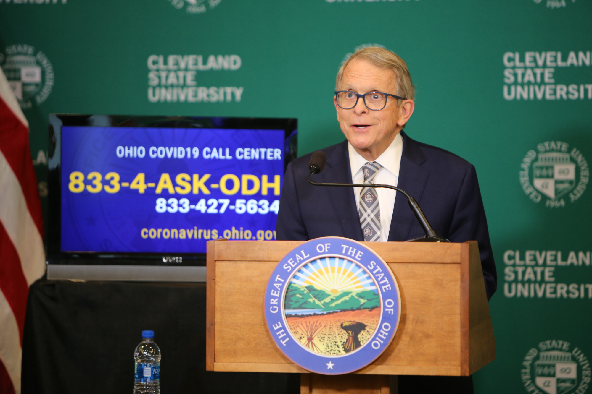 Gov. DeWine coronavirus briefing at the Wolstein Center - cleveland.com