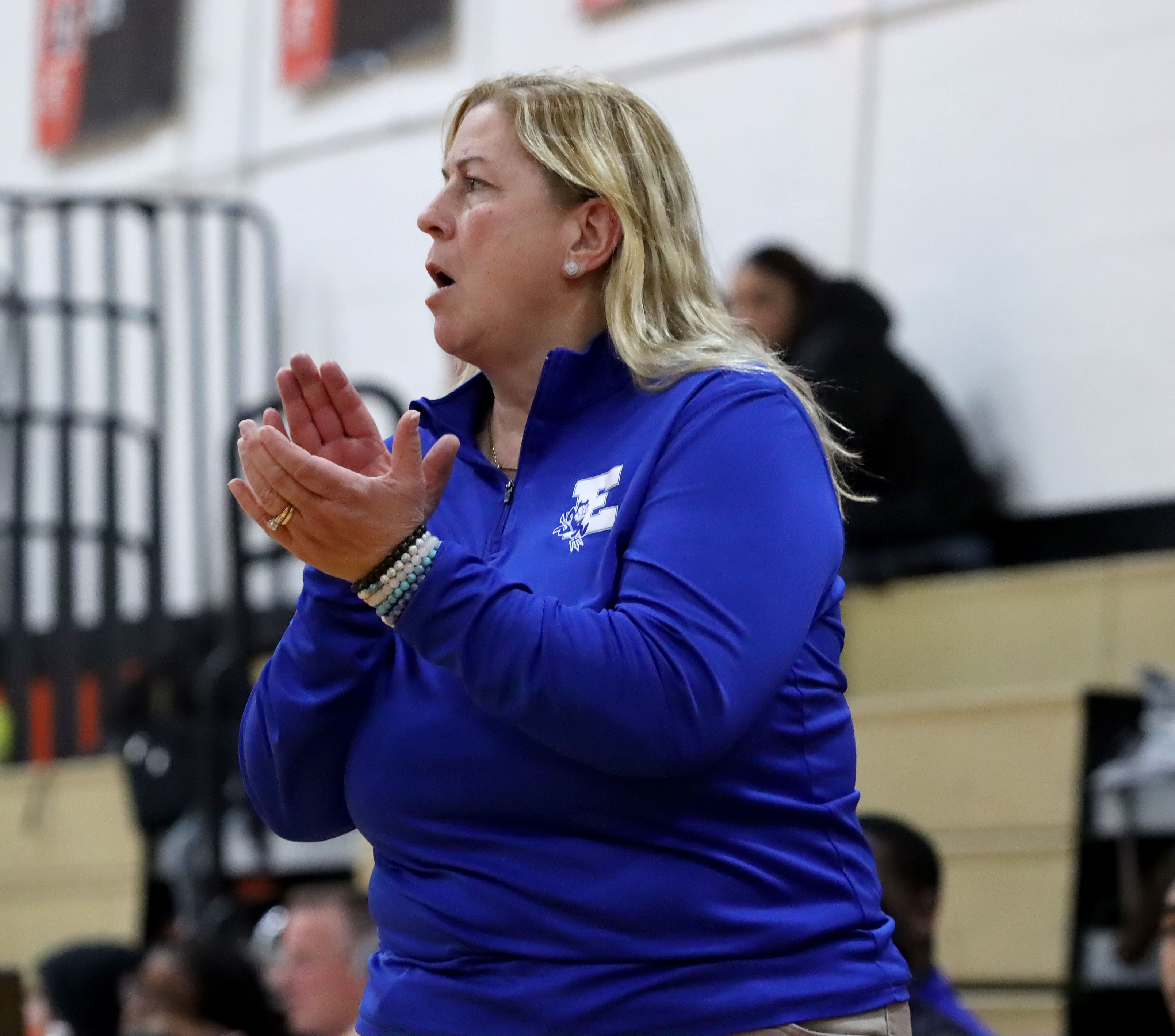 High school boys basketball, Ewing at Hamilton West, held at Hamilton ...