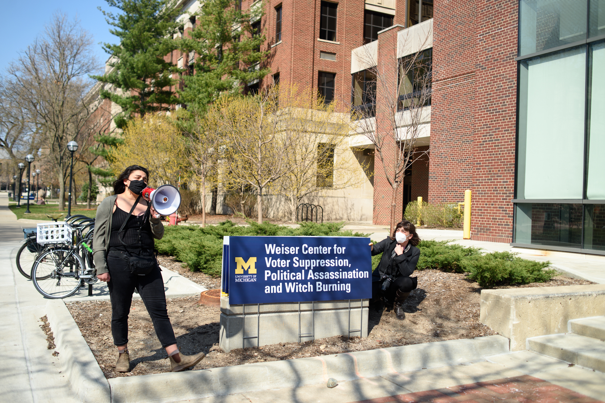 Students, faculty stage mock renaming of Weiser Hall after namesake ...