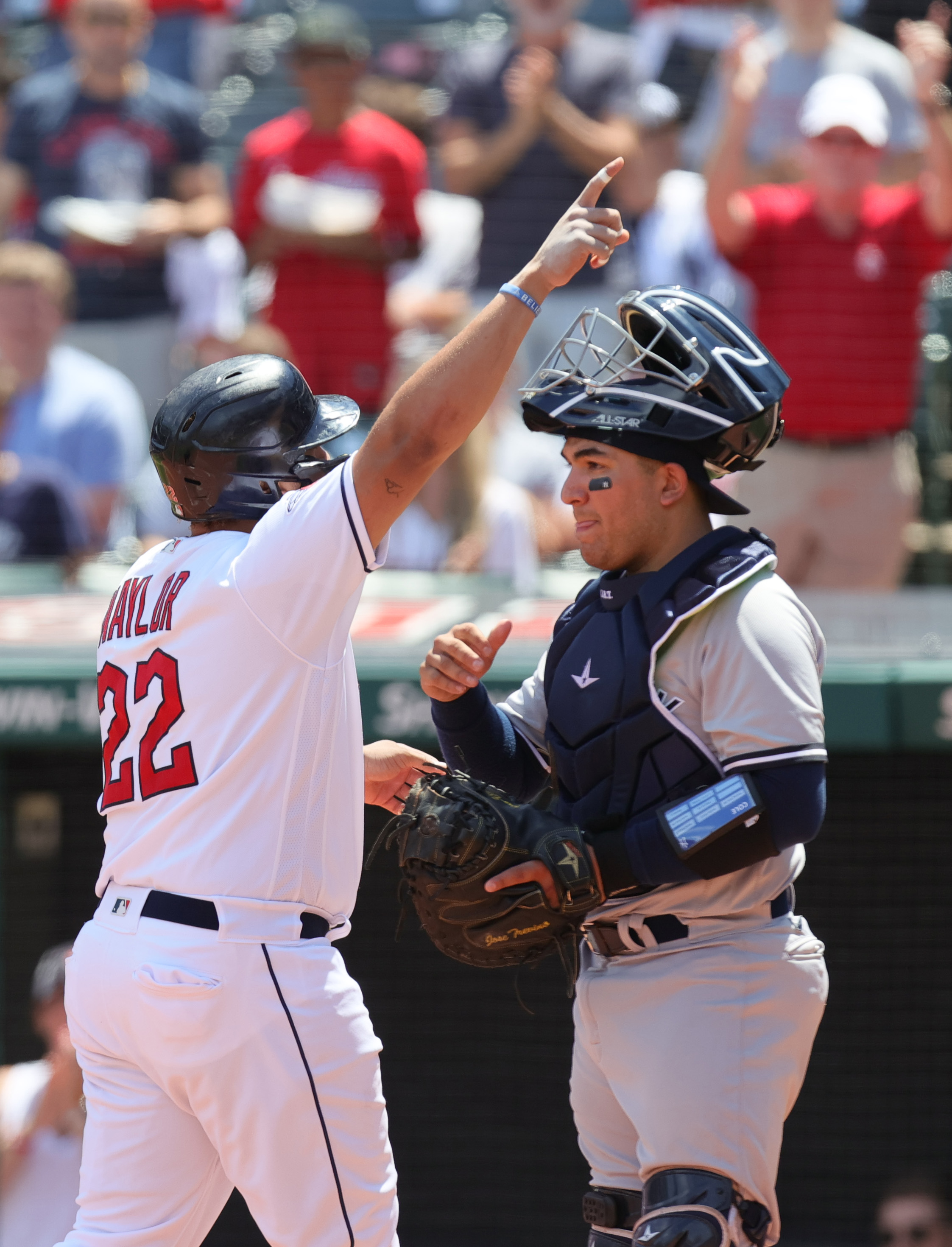 Cleveland Guardians vs. New York Yankees in game 1 of a doubleheader ...