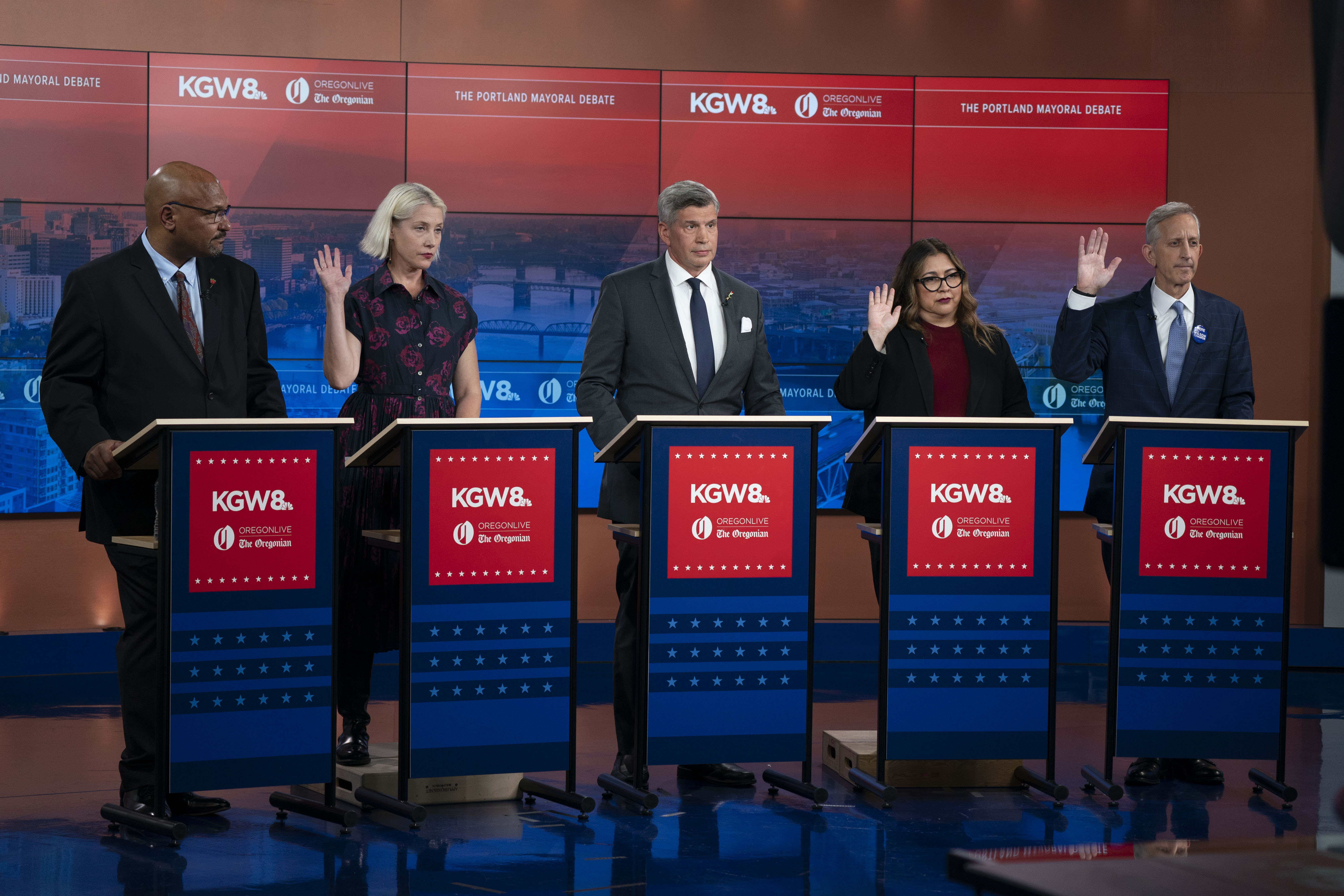 Oregonian KGW mayoral debate 2024 - oregonlive.com