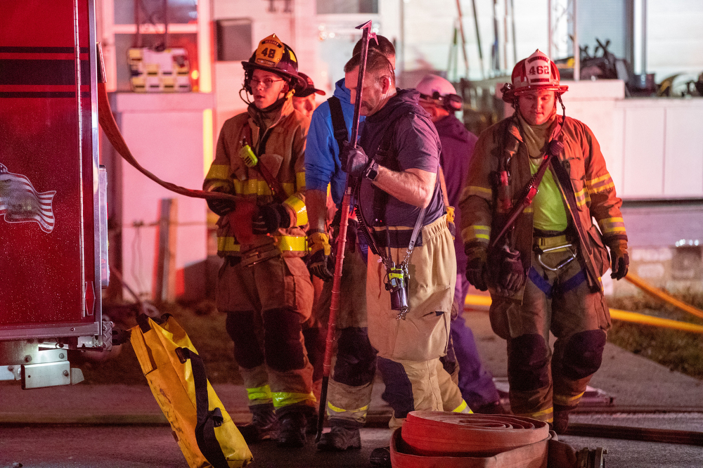 Firefighters battle a house fire in Hershey involving rescues ...