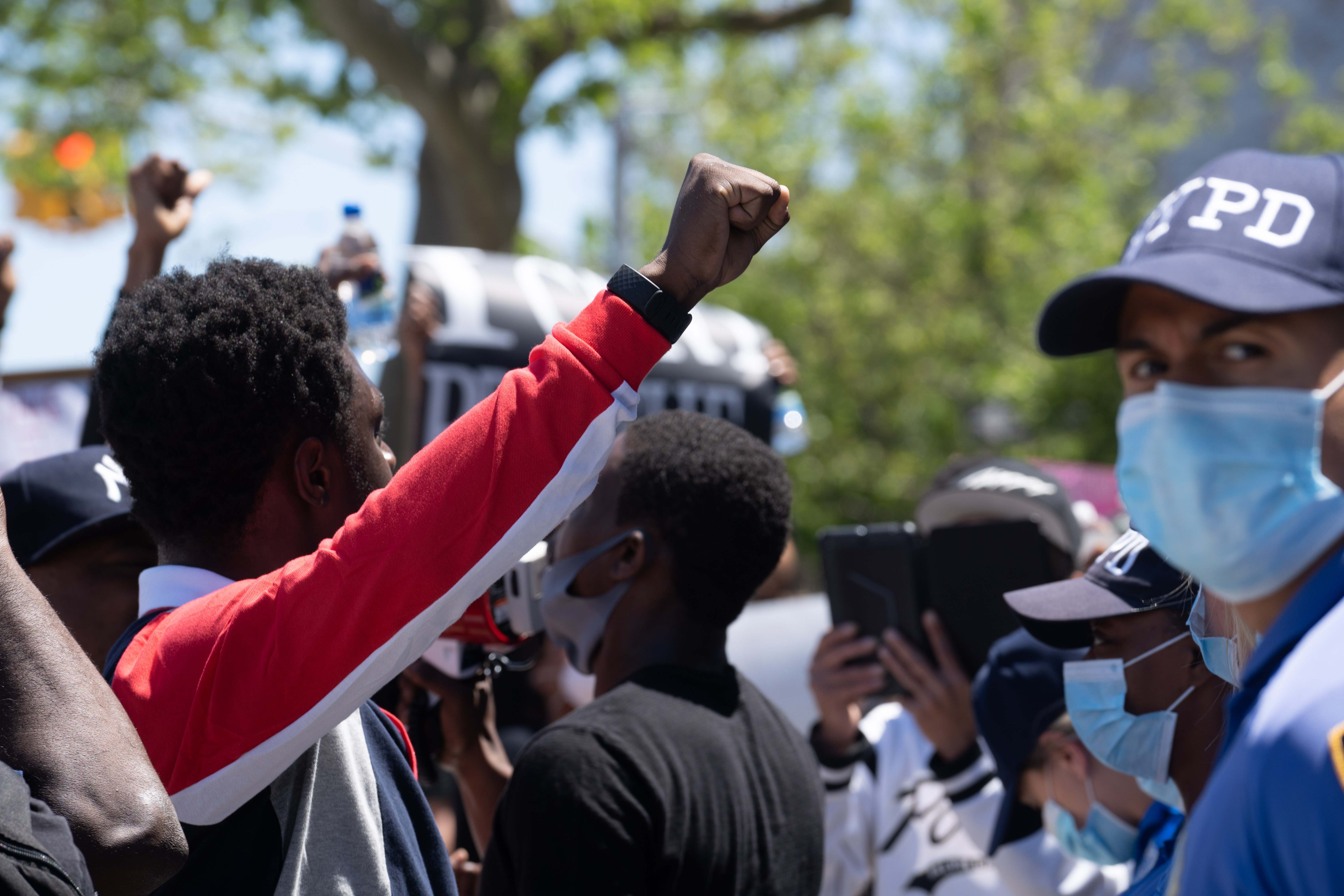 Scenes from the "Take that Knee" march - silive.com