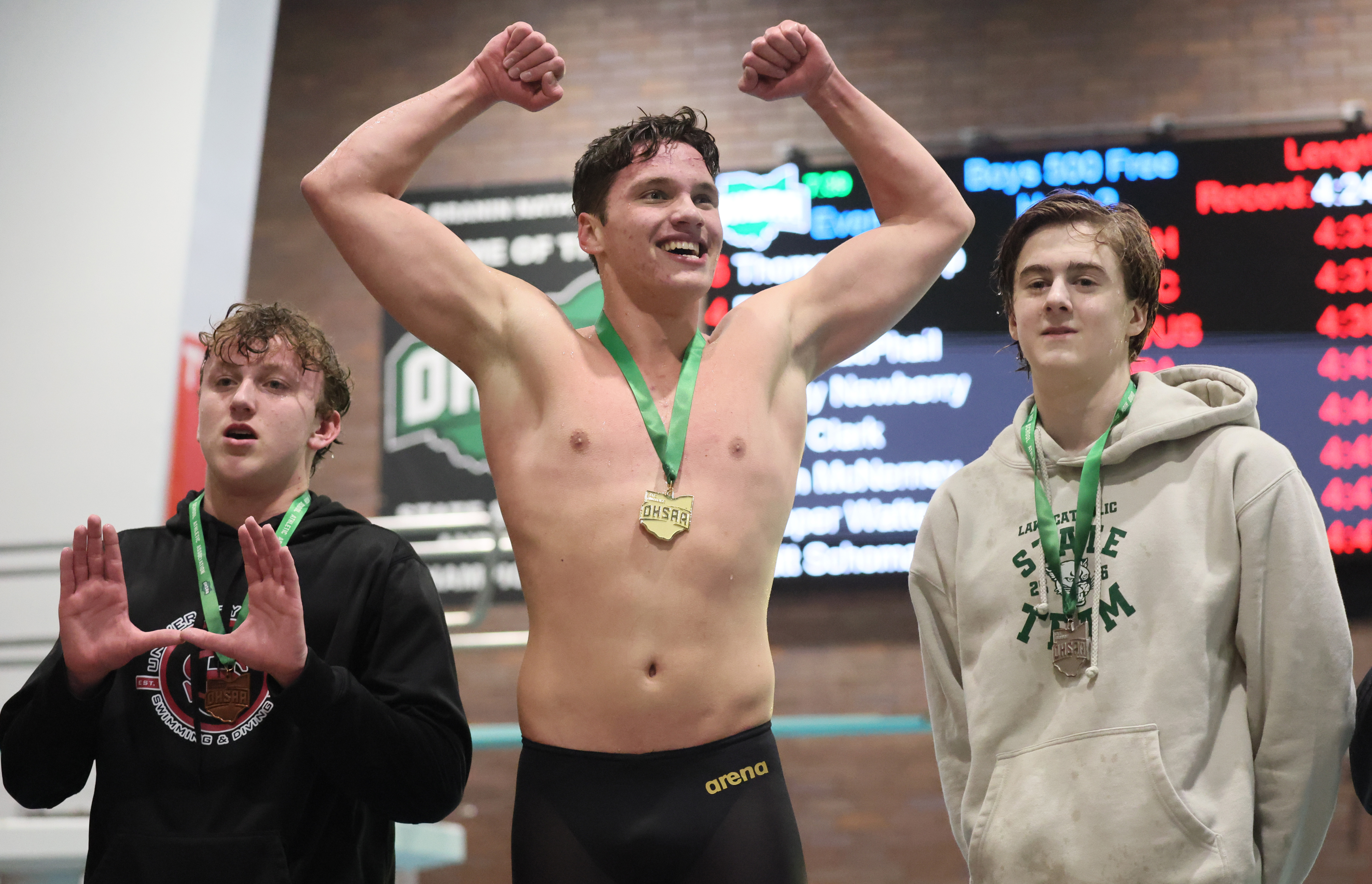 High school division II boys swimming championships, February 27, 2026 ...