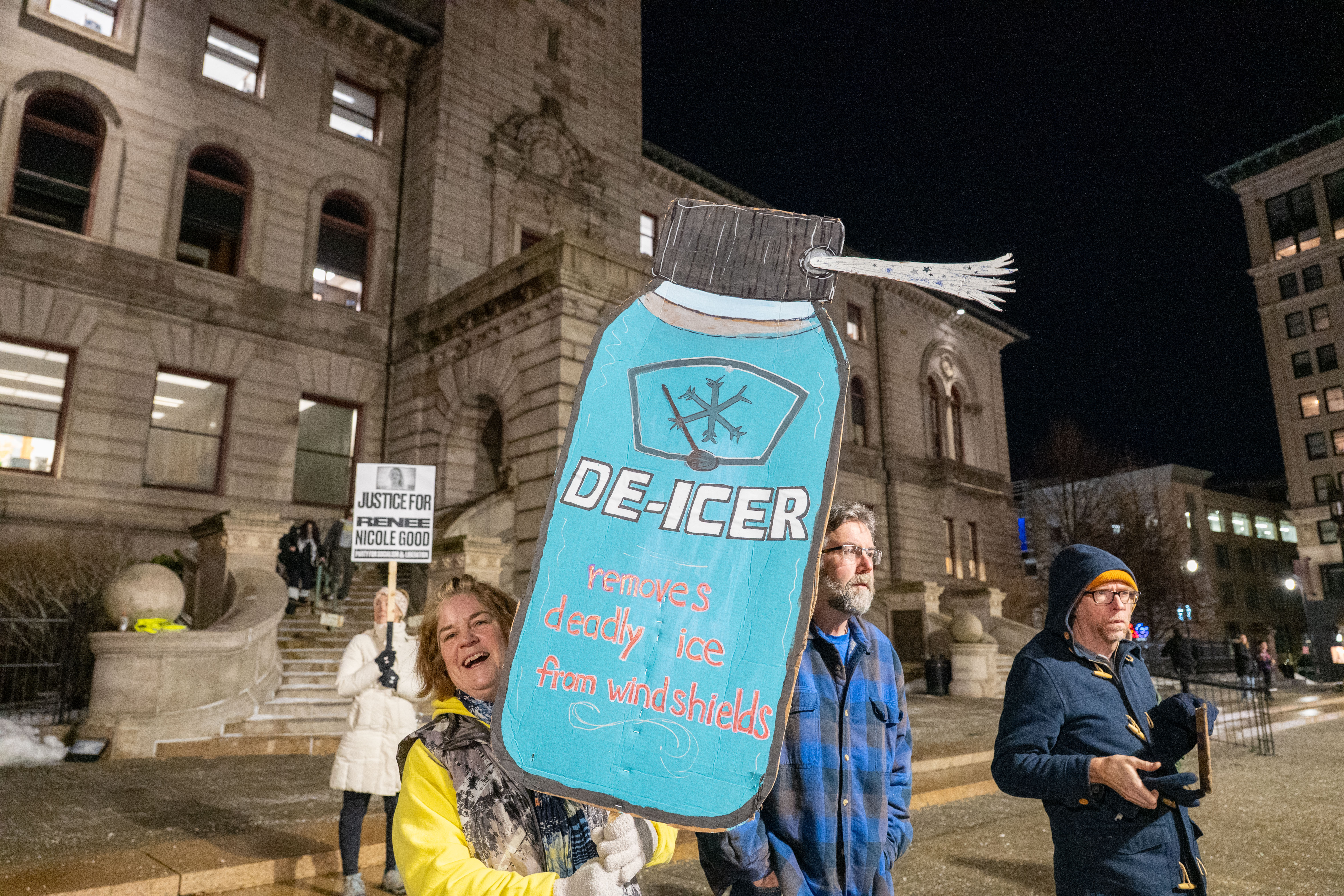 Protest for Renee Nicole Good in Worcester - masslive.com