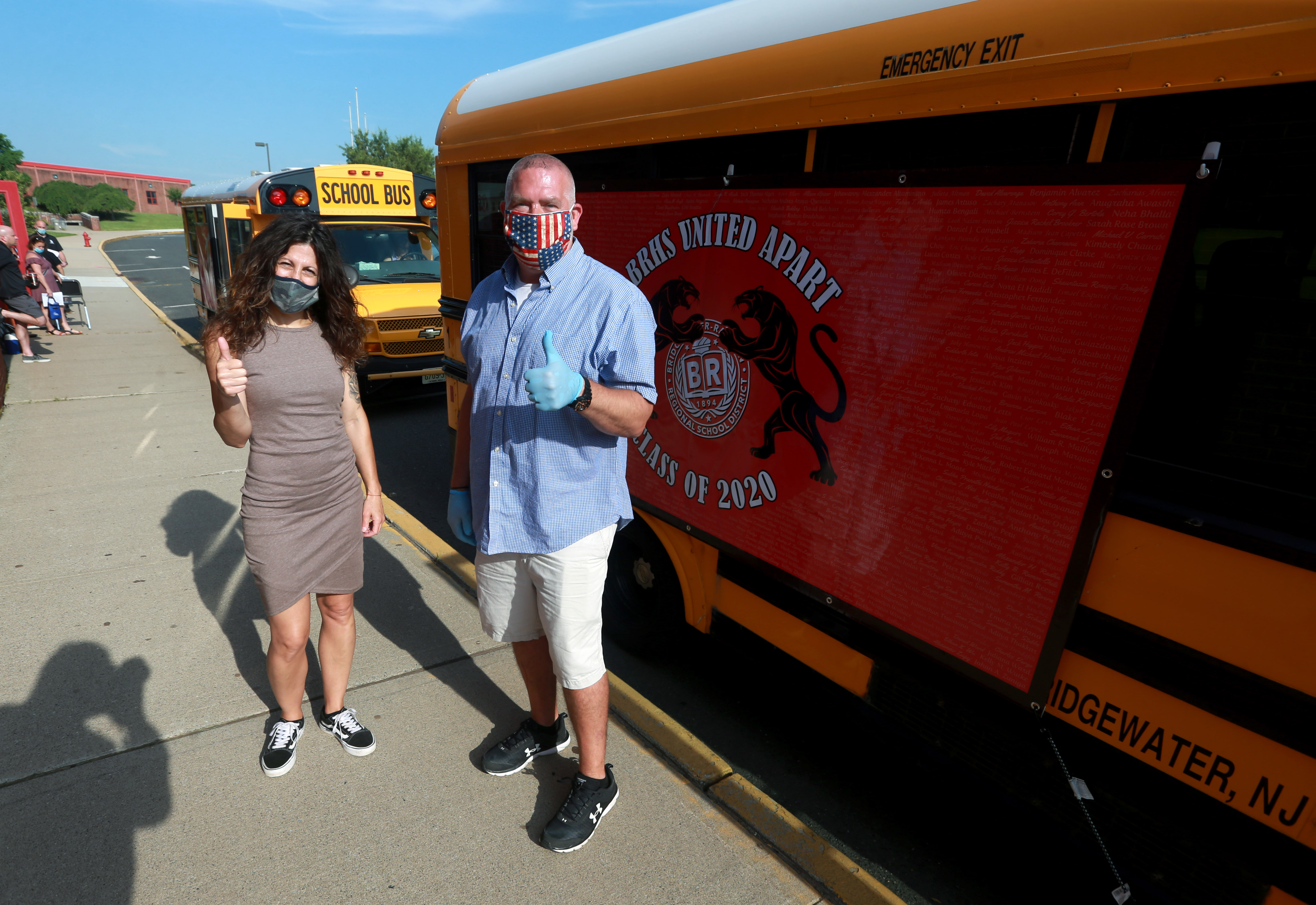 Graduation bus visits high school seniors at home - nj.com