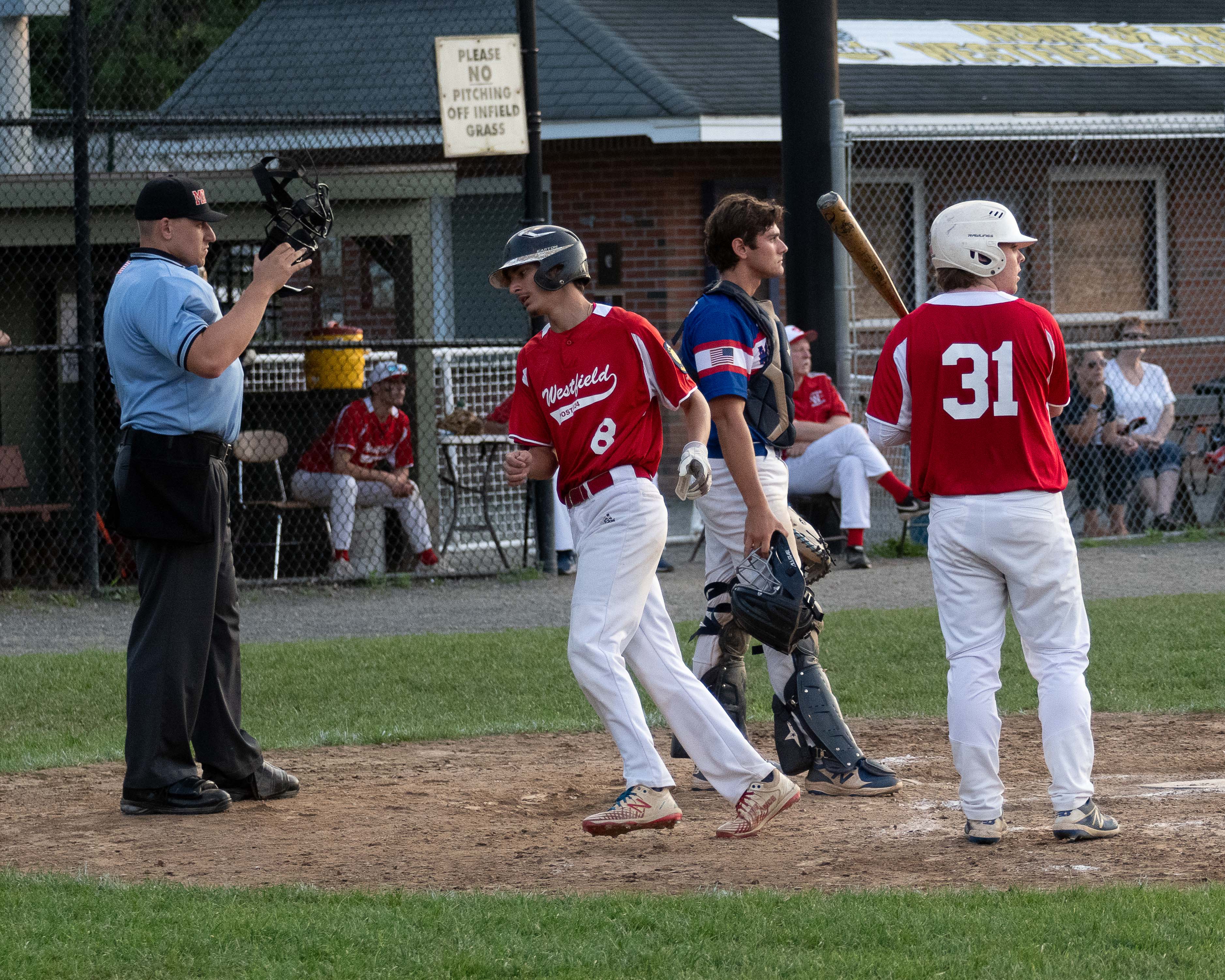 Westfield vs. West Springfield Legion Baseball playoff semifinal ...