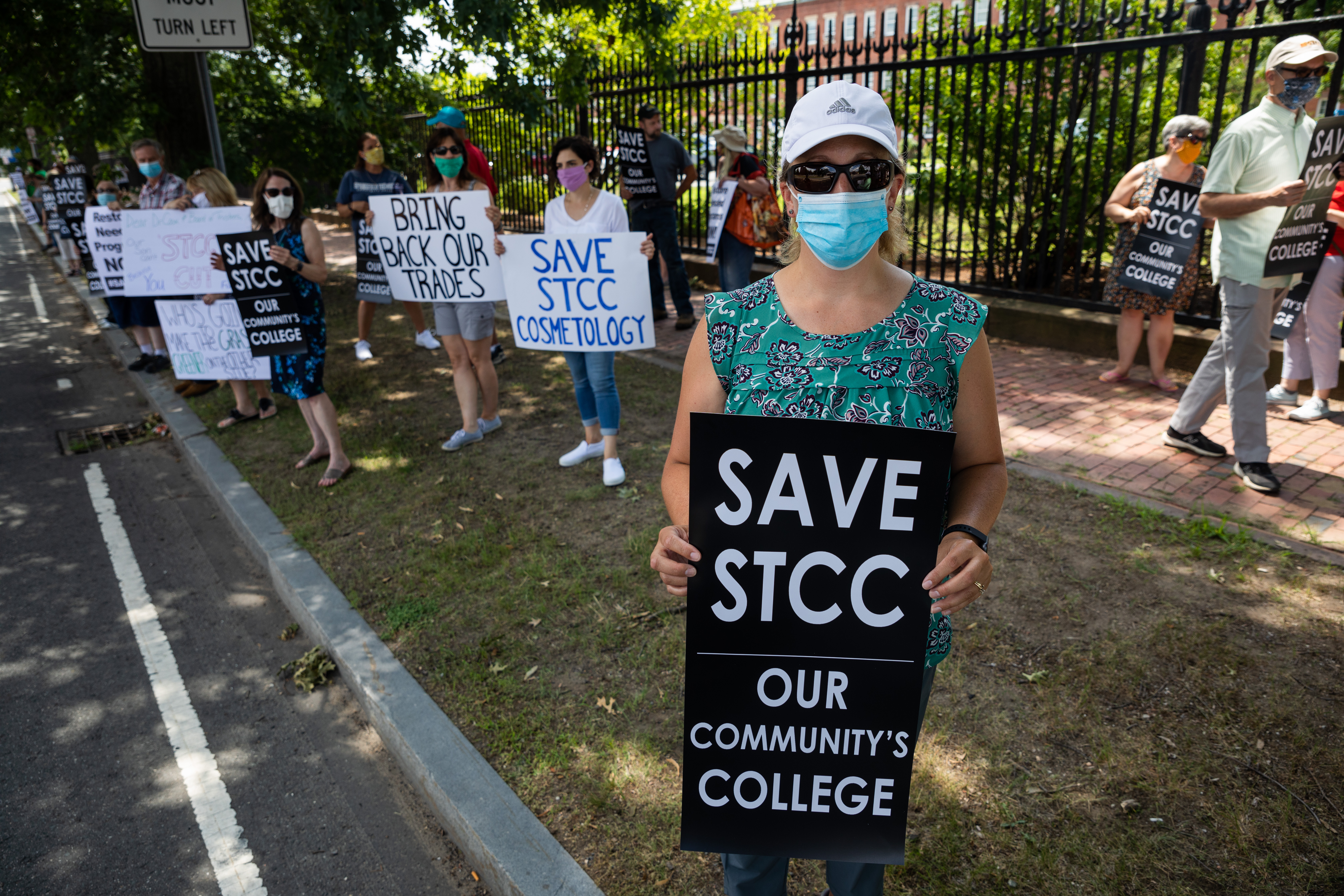 Demonstration outside STCC following programs and jobs cut - masslive.com