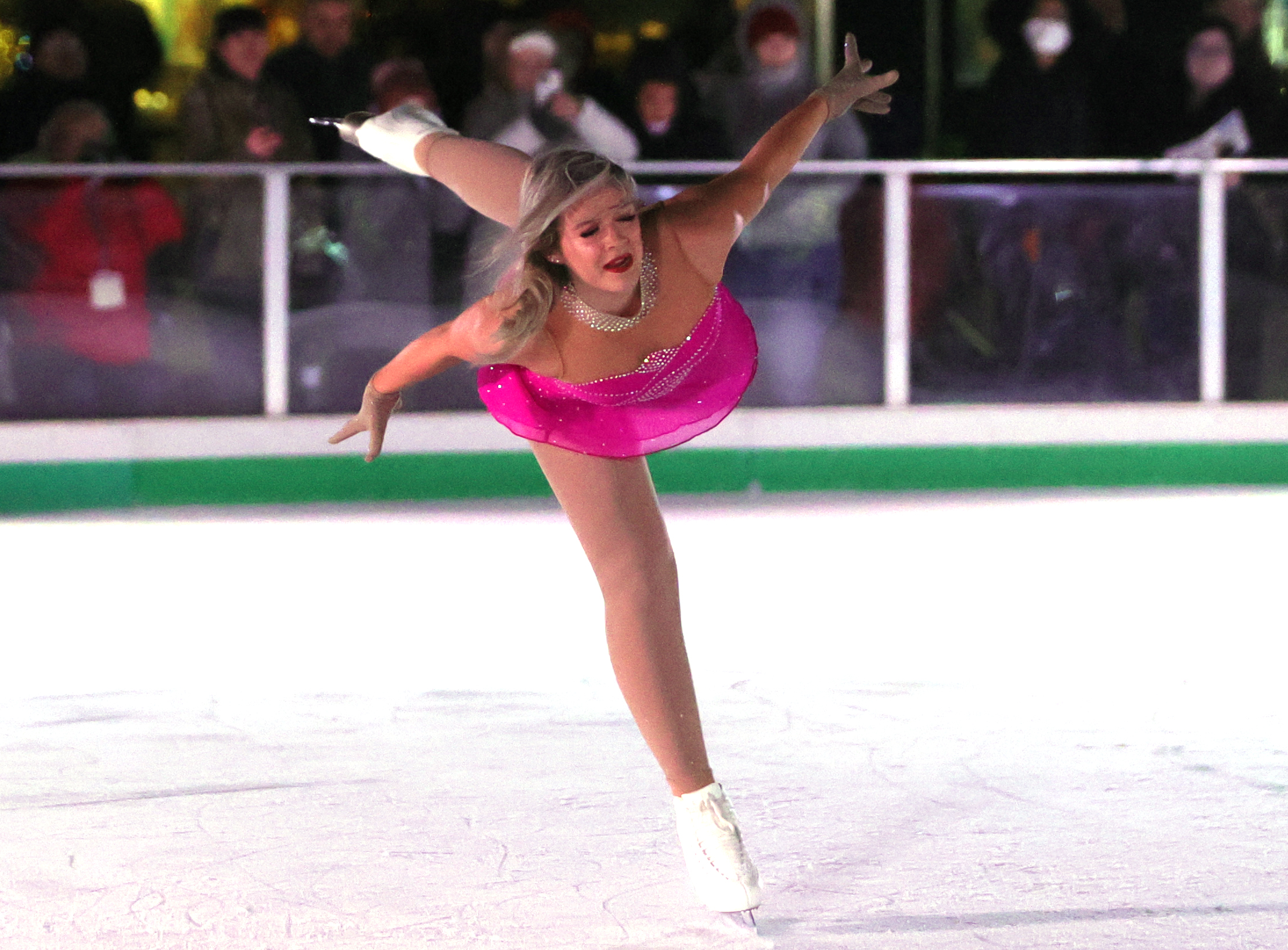 Former US gold medal Olympian figure skater Scott Hamilton skates ...