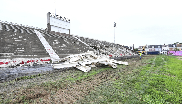 Grandstands demolished at Easton's Cottingham Stadium to make way for ...