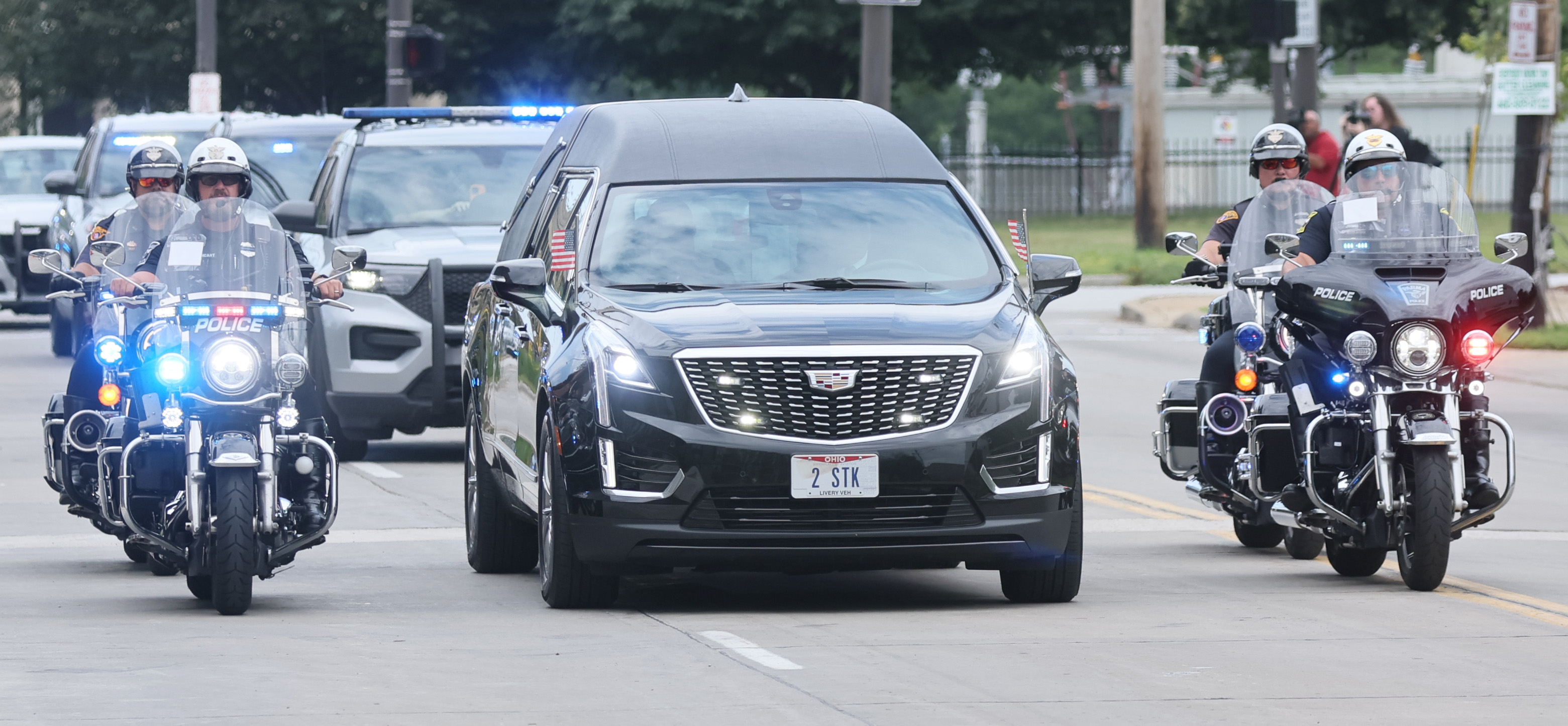 Police procession for slain Lorain police officer Phillip Wagner, July ...
