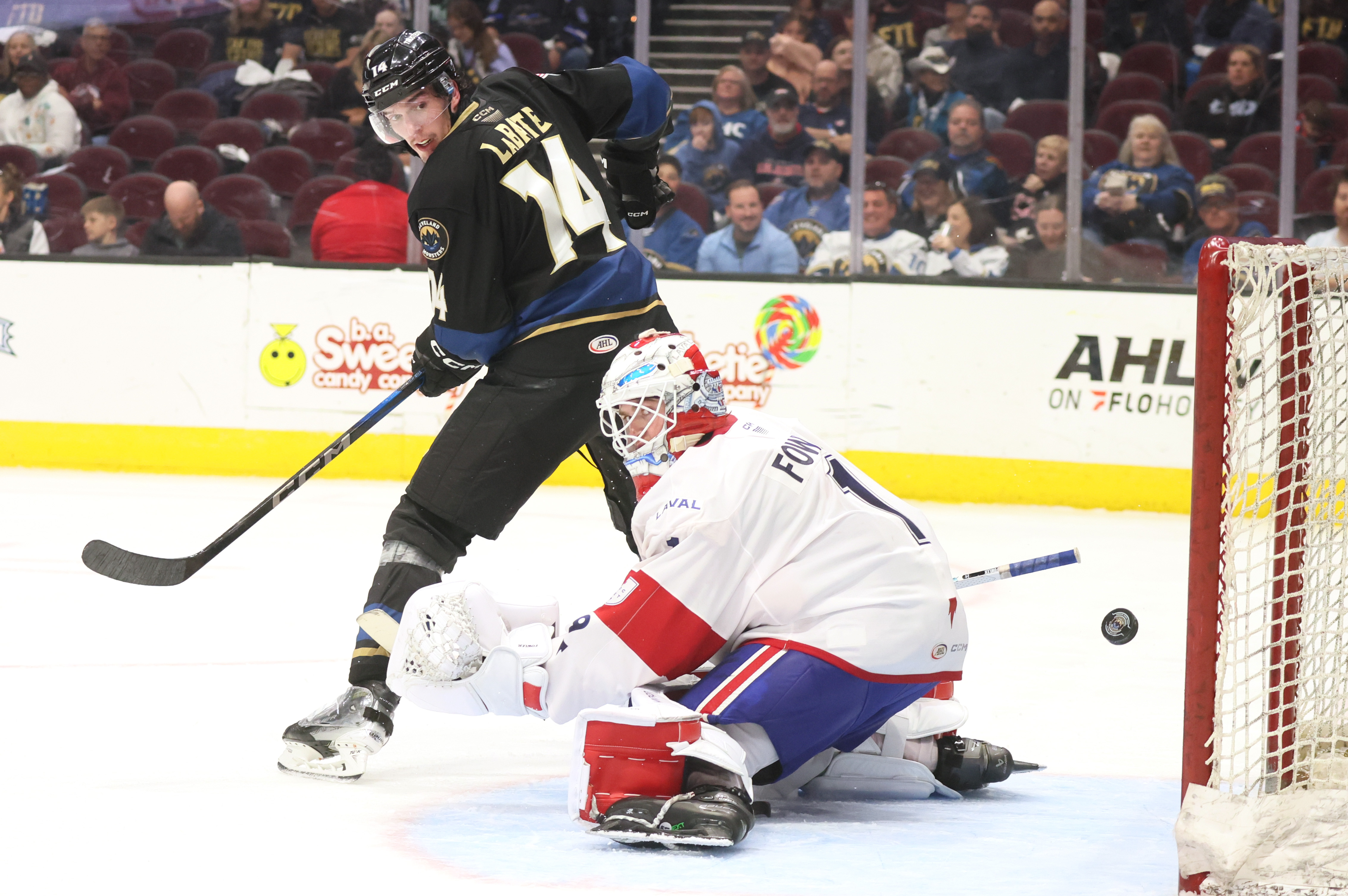 Cleveland Monsters vs. Laval Rocket in game 1 of AHL's North Division ...