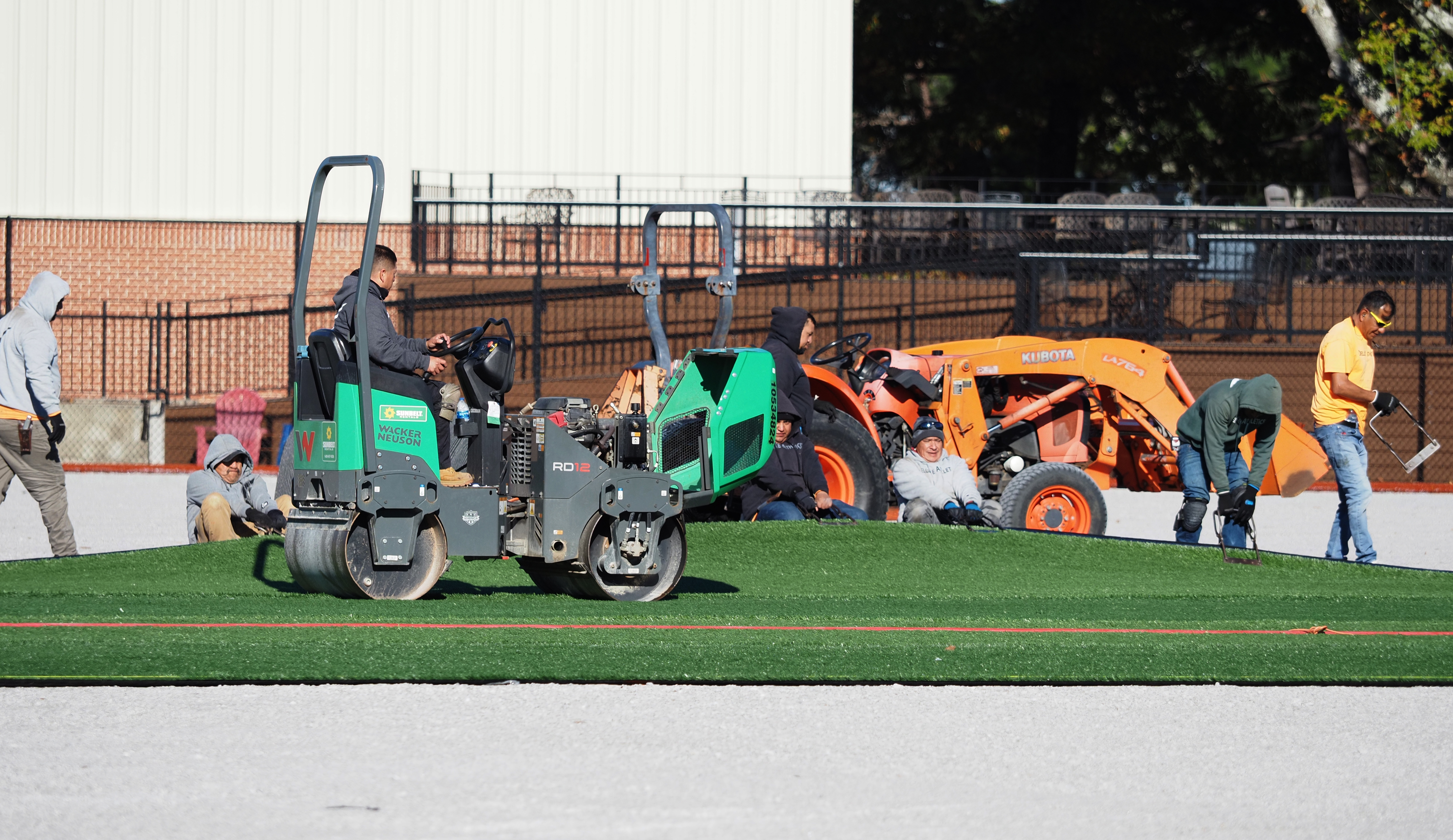 Stanky Field artificial turf installation - al.com