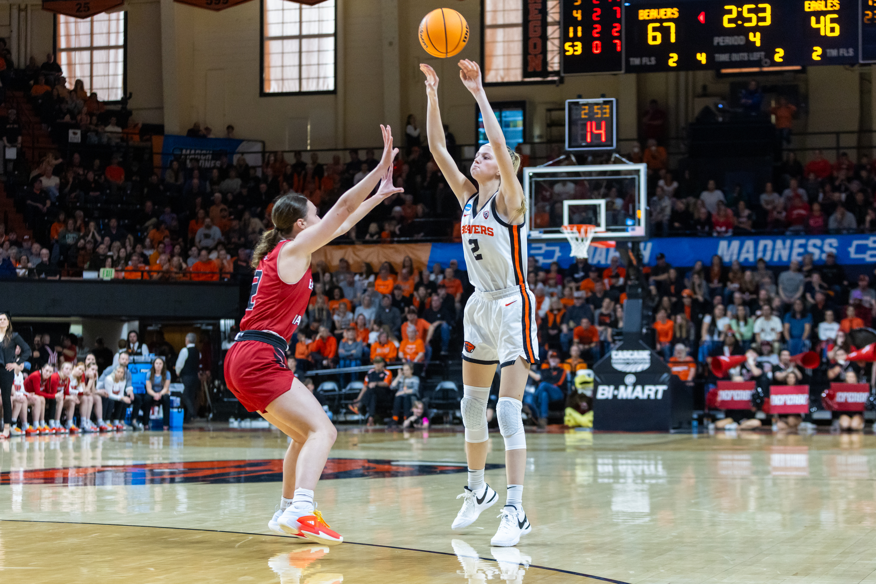 Oregon State Beavers vs. Eastern Washington Eagles: NCAA women’s ...