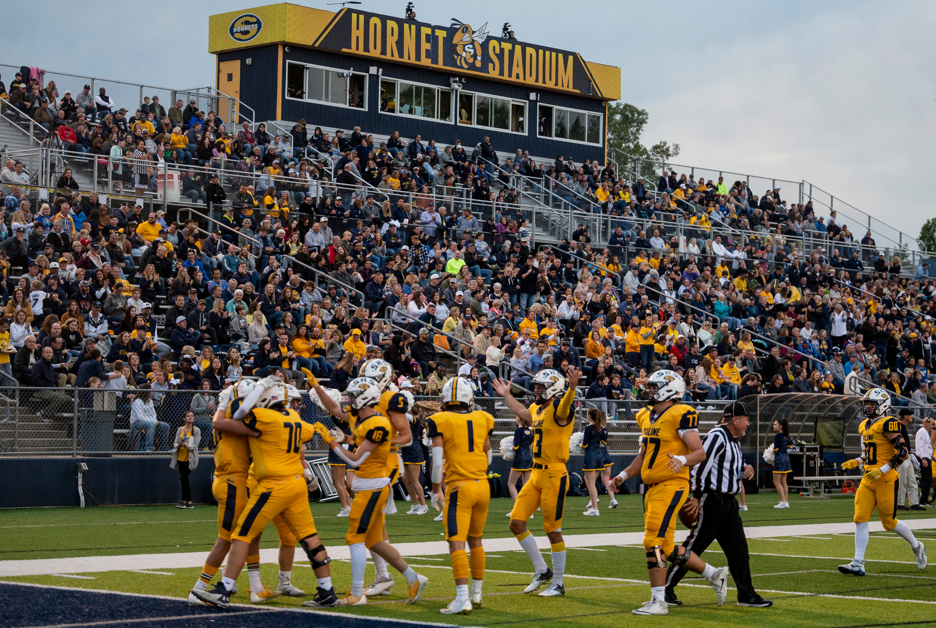Saline hosts Ann Arbor Skyline high school football - mlive.com