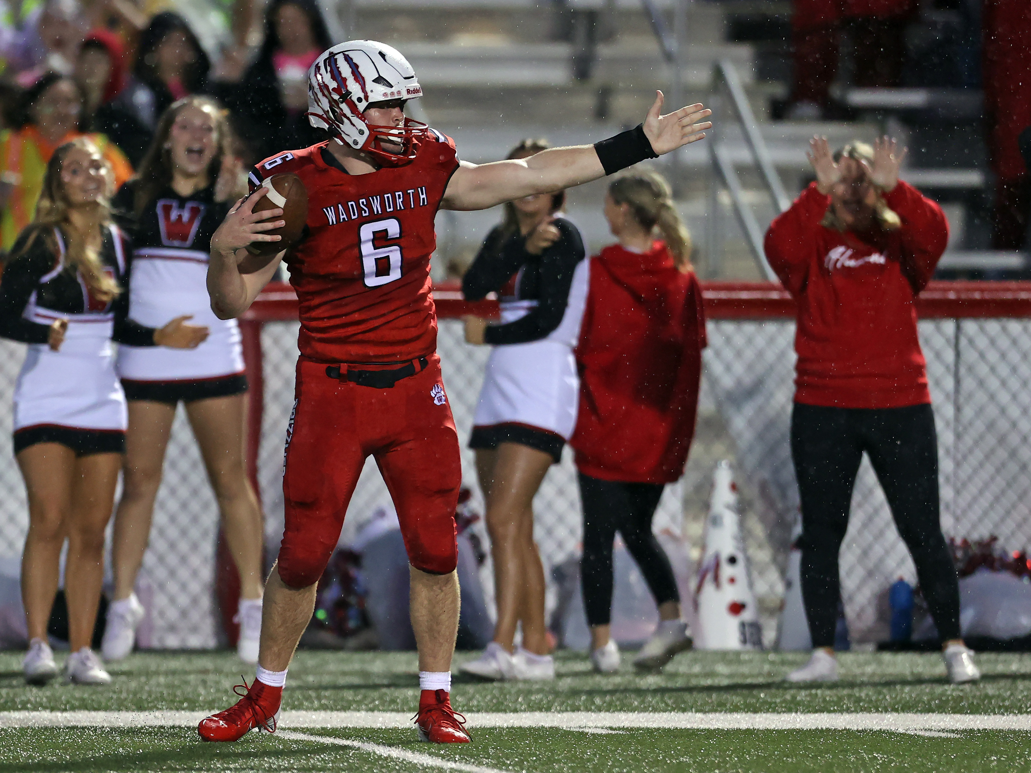 High school football; Hudson at Wadsworth, September 27, 2024 ...