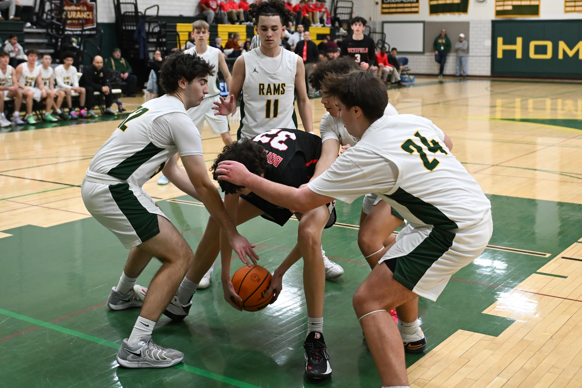 1-2-26 Westfield Bombers boys basketball at Southwick Regional Rams ...