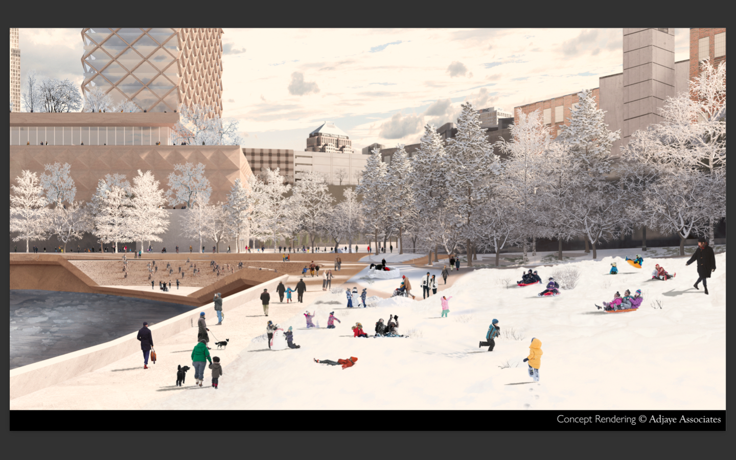Renderings building the case for Cleveland lakefront and riverfront ...