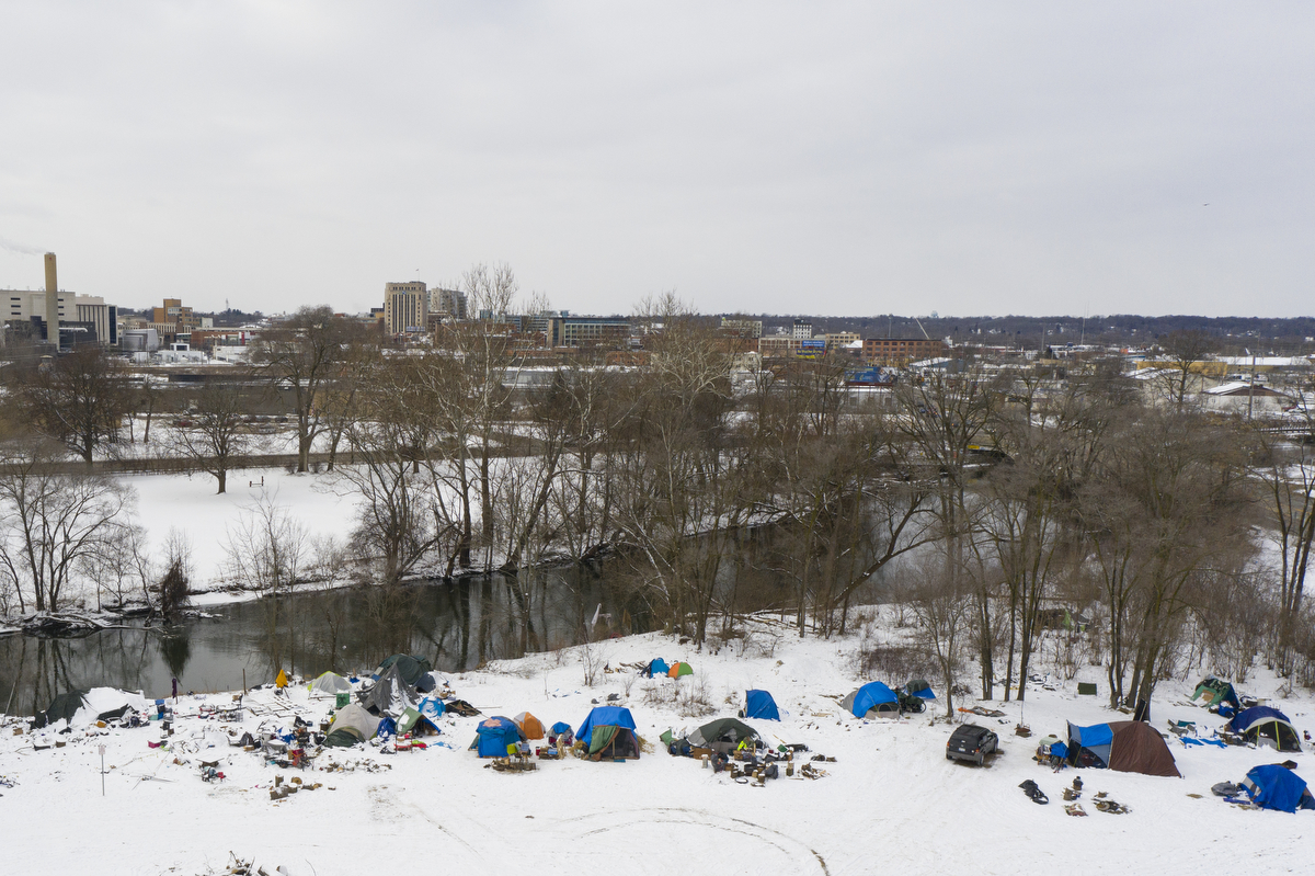 Mills Street homeless encampment in Kalamazoo - mlive.com