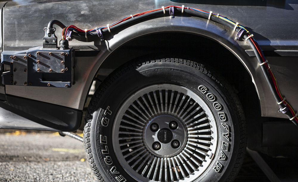 DeLorean Back to the Future time machine arrives at Whitaker Center ...