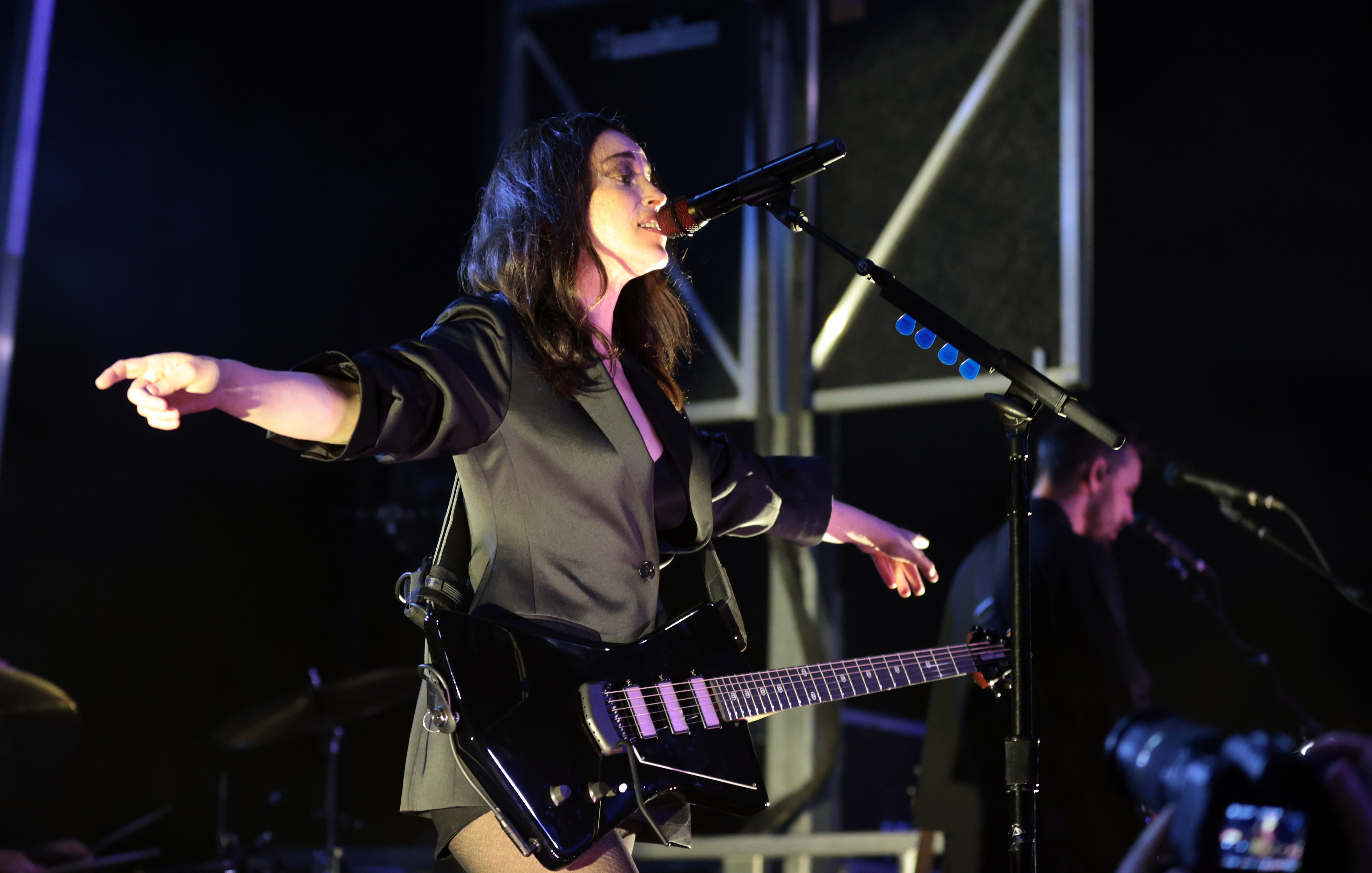 St. Vincent performs at Rock and Roll Hall of Fame, August 29, 2025 ...