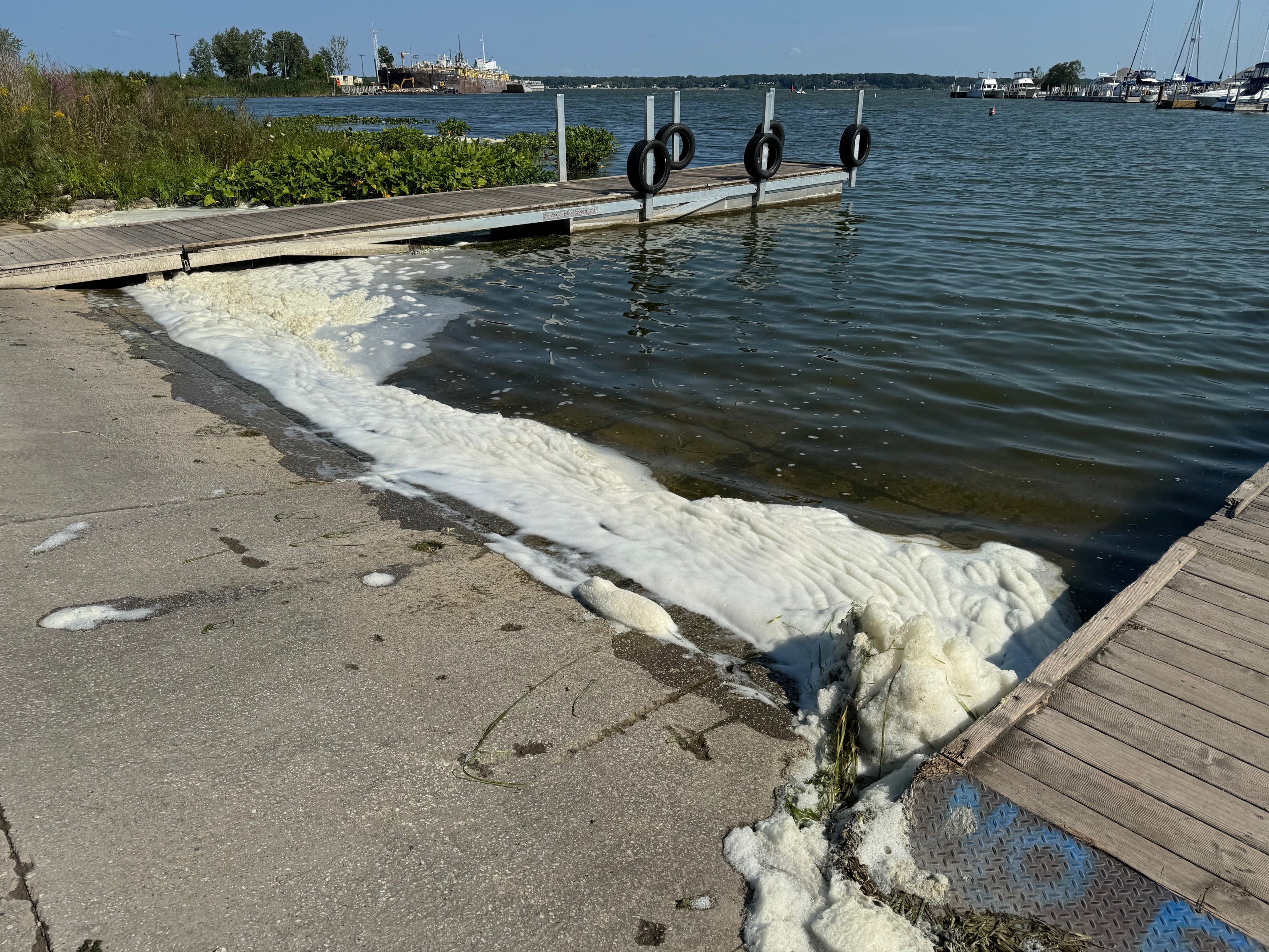 Testing finds PFAS in Muskegon Lake foam - mlive.com