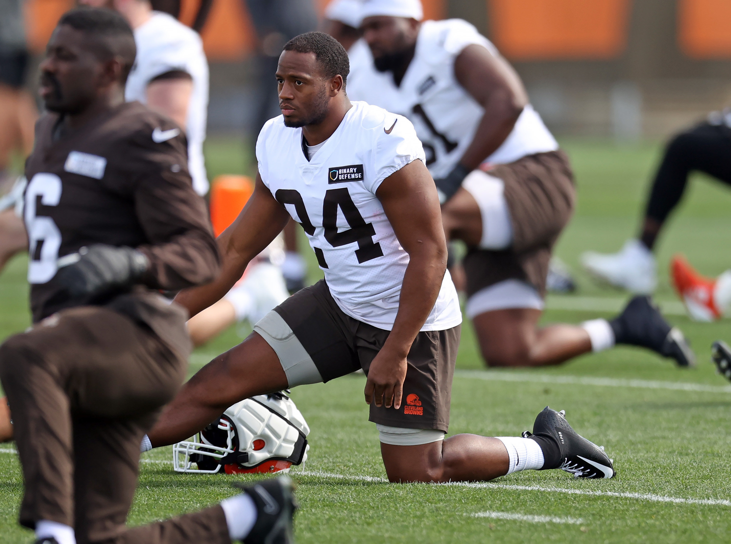 Cleveland Browns Nick Chubb returns to practice, October 2, 2024 ...