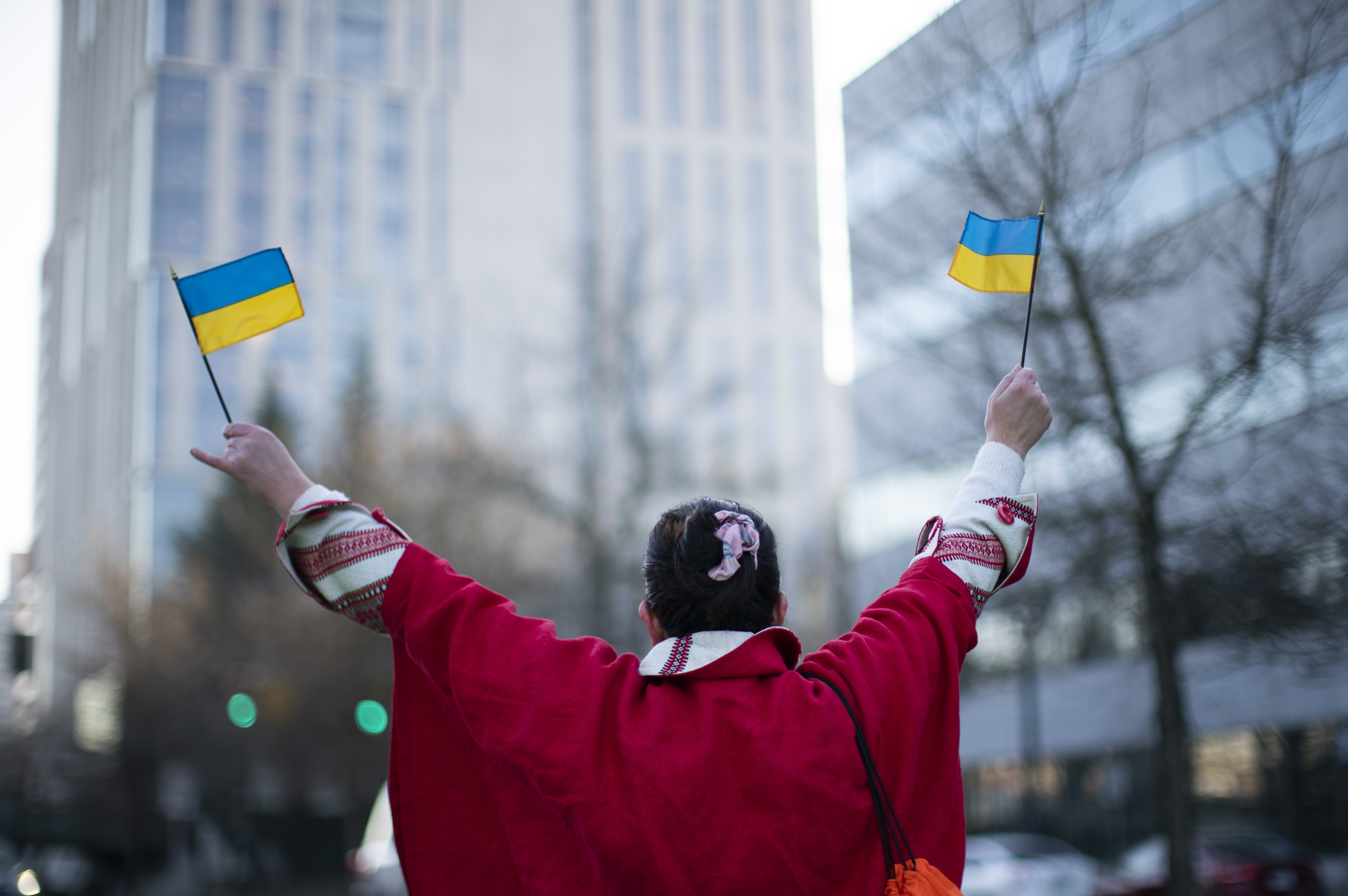 Rally in support of Ukraine in downtown Portland - oregonlive.com