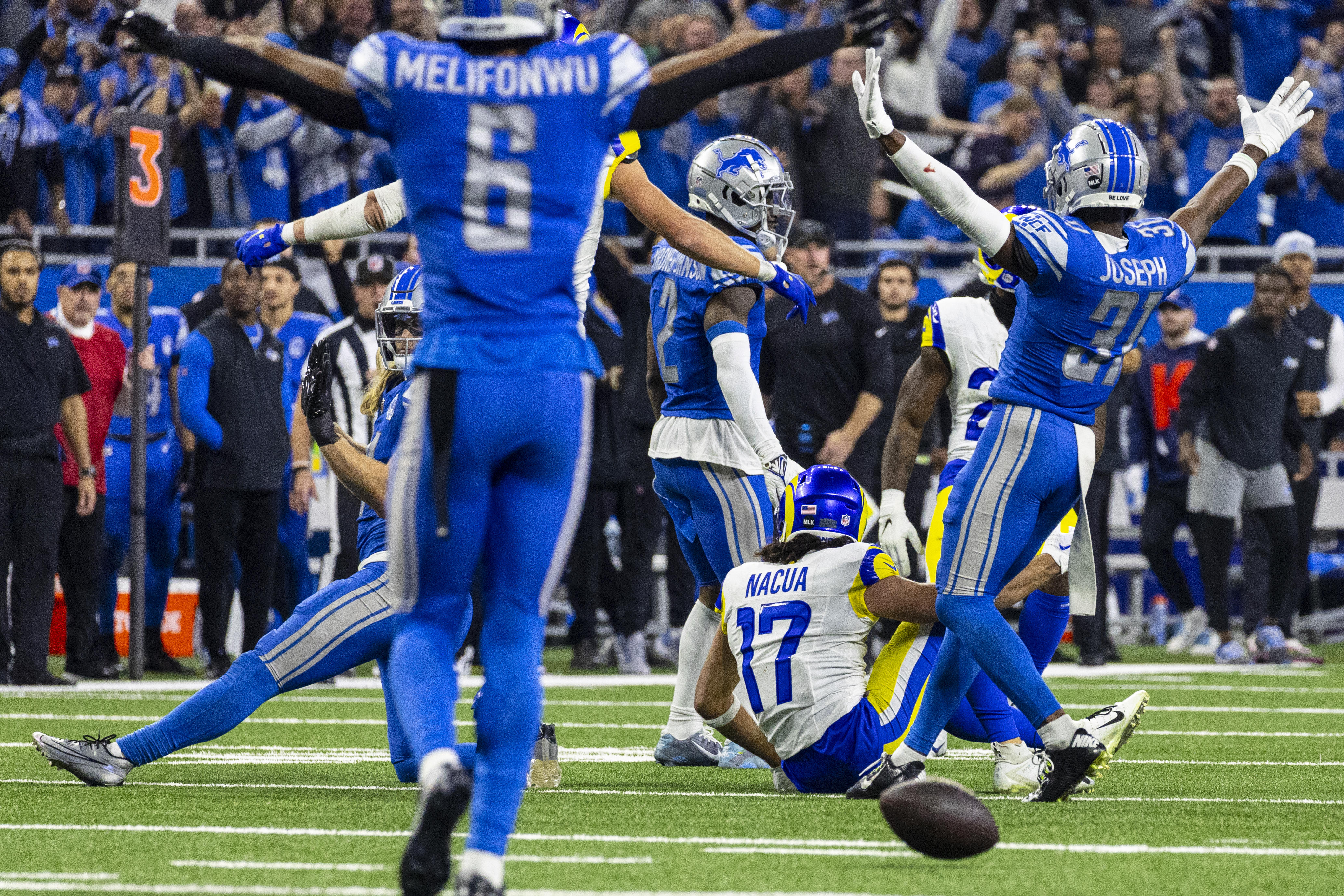 Top 32 photos from Lions first playoff win in over three decades ...